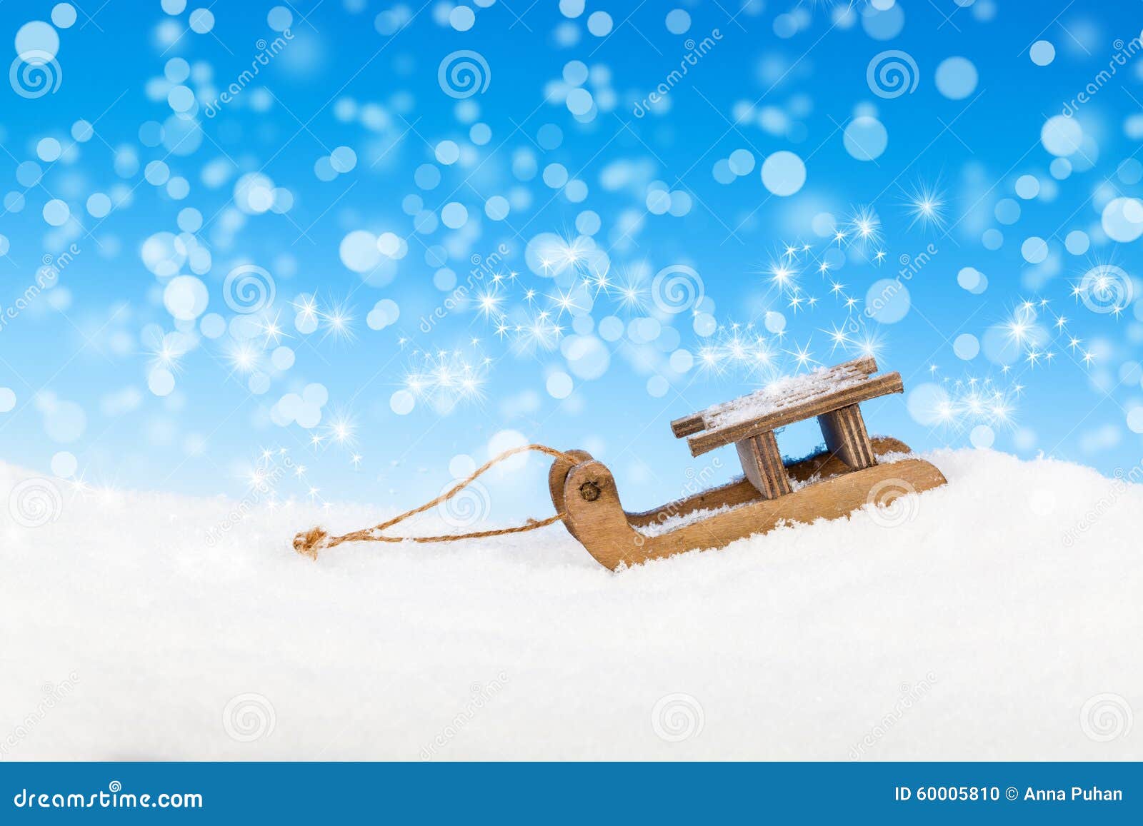 Old vintage wooden sled stock photo. Image of wood, seasonal - 60005810