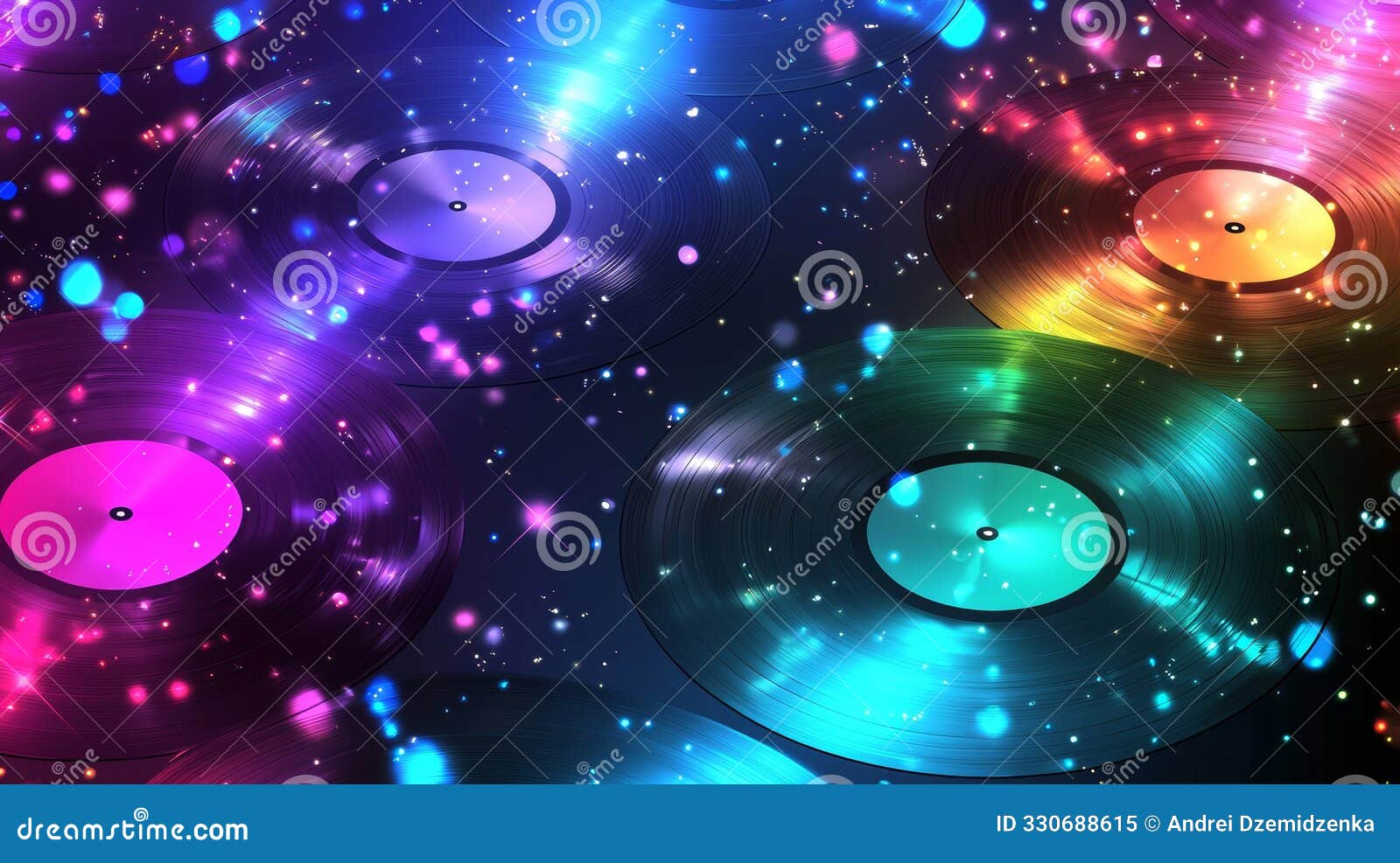 An Old Vinyl Record with a Nostalgic Background and Melodious Music ...