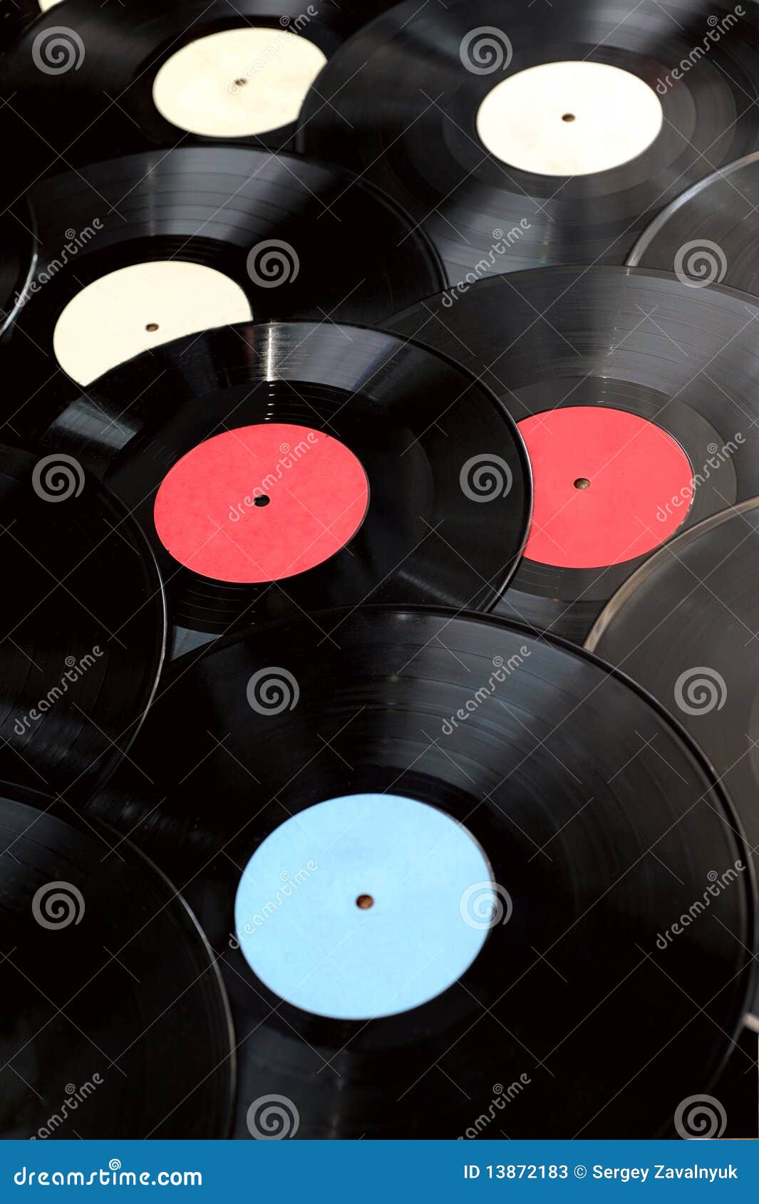 Old vinyl records stock image. Image of play, stereo - 13872183