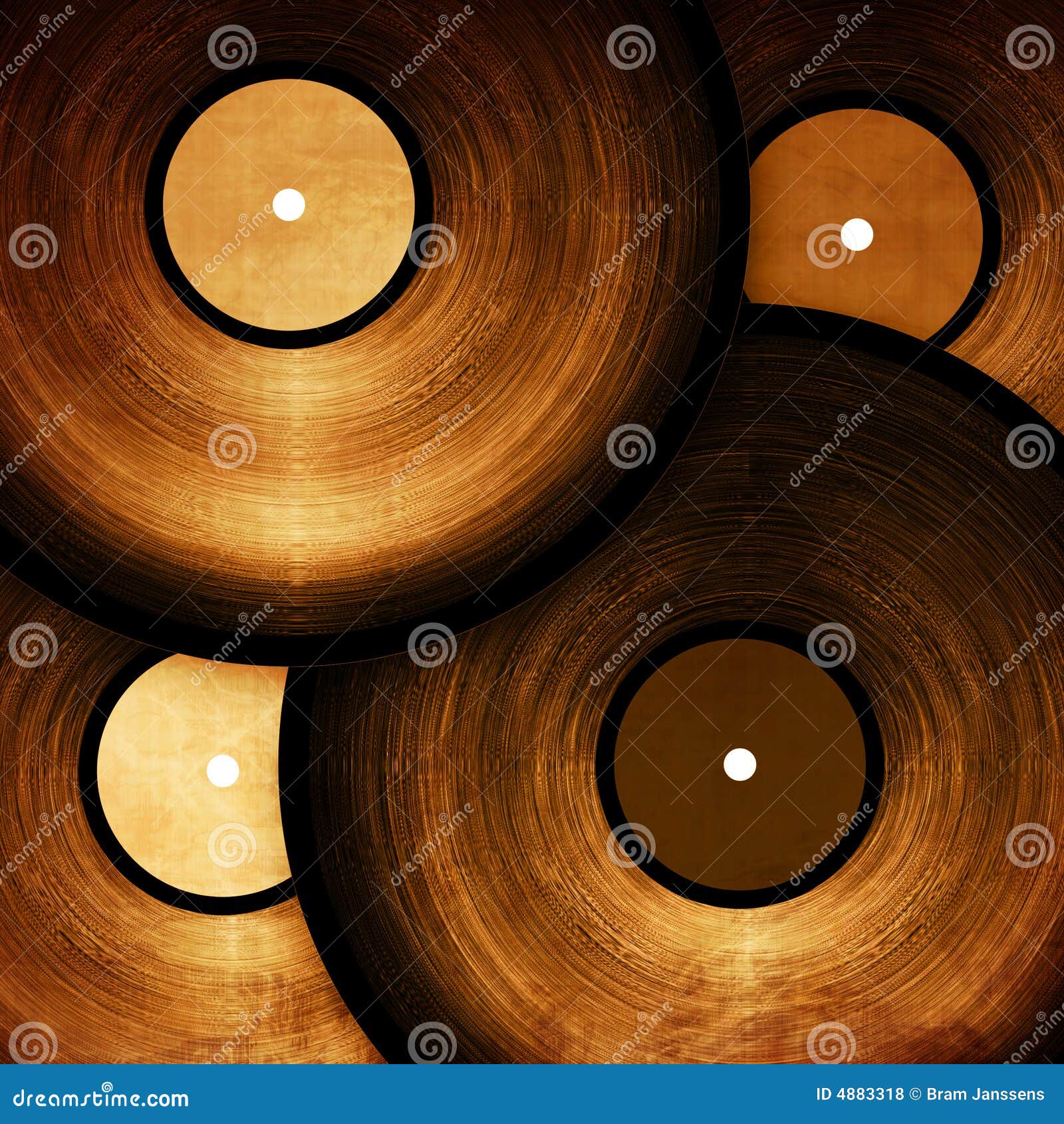 Old vinyl records stock illustration. Illustration of design - 4883318