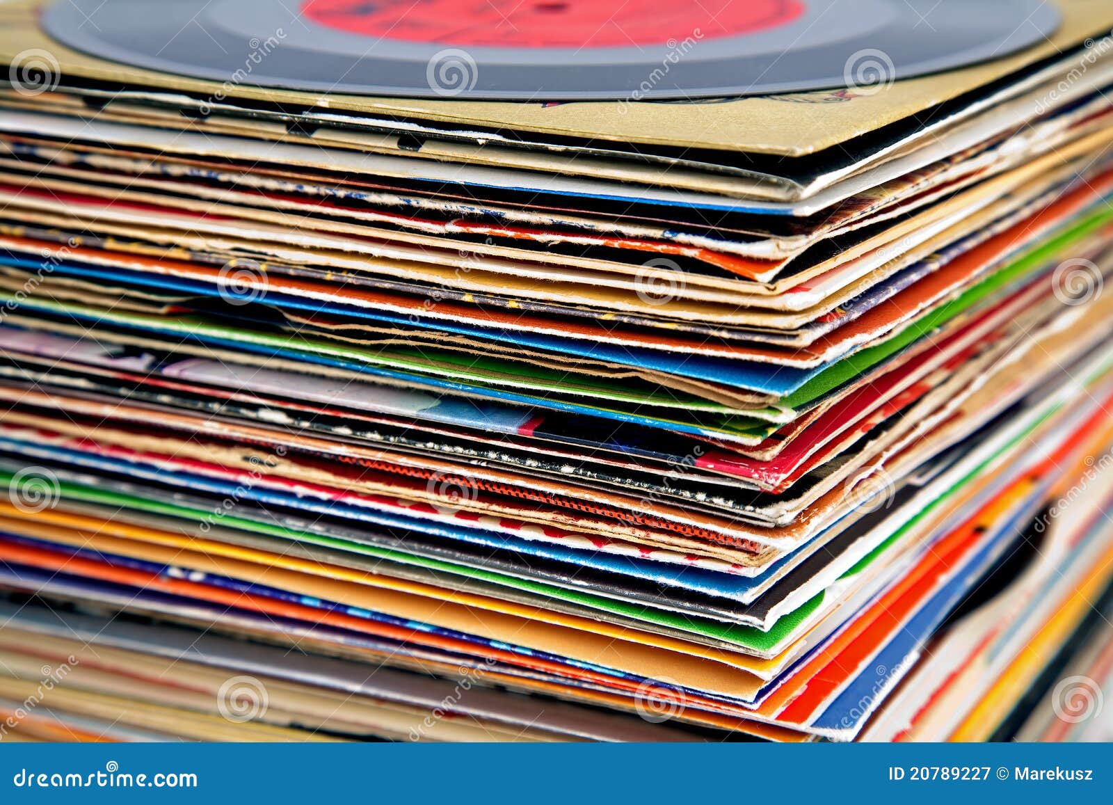 Old vinyl records pile stock image. Image of disc, long - 20789227