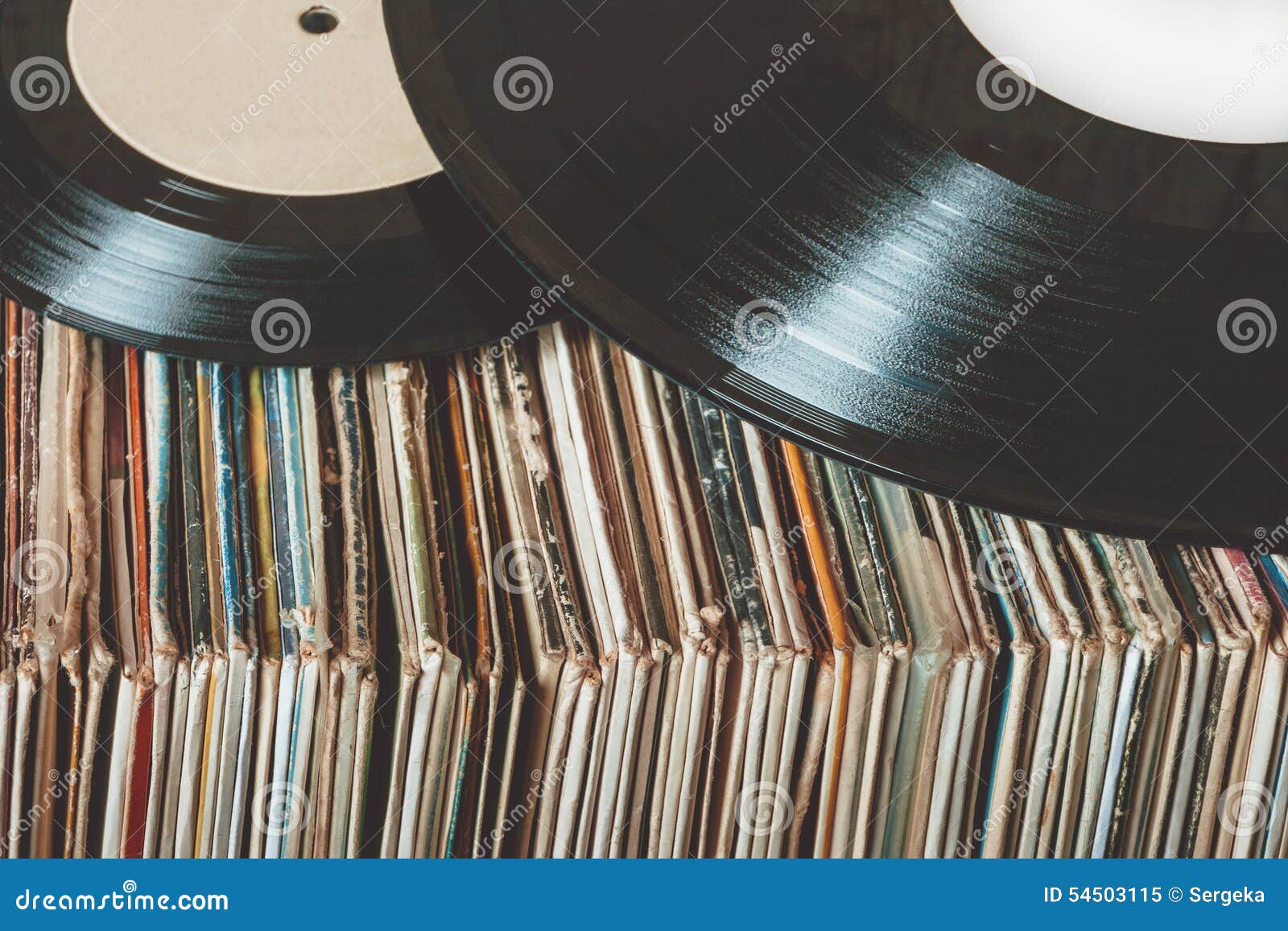 Old vinyl records stock image. Image of plates, retro - 54503115