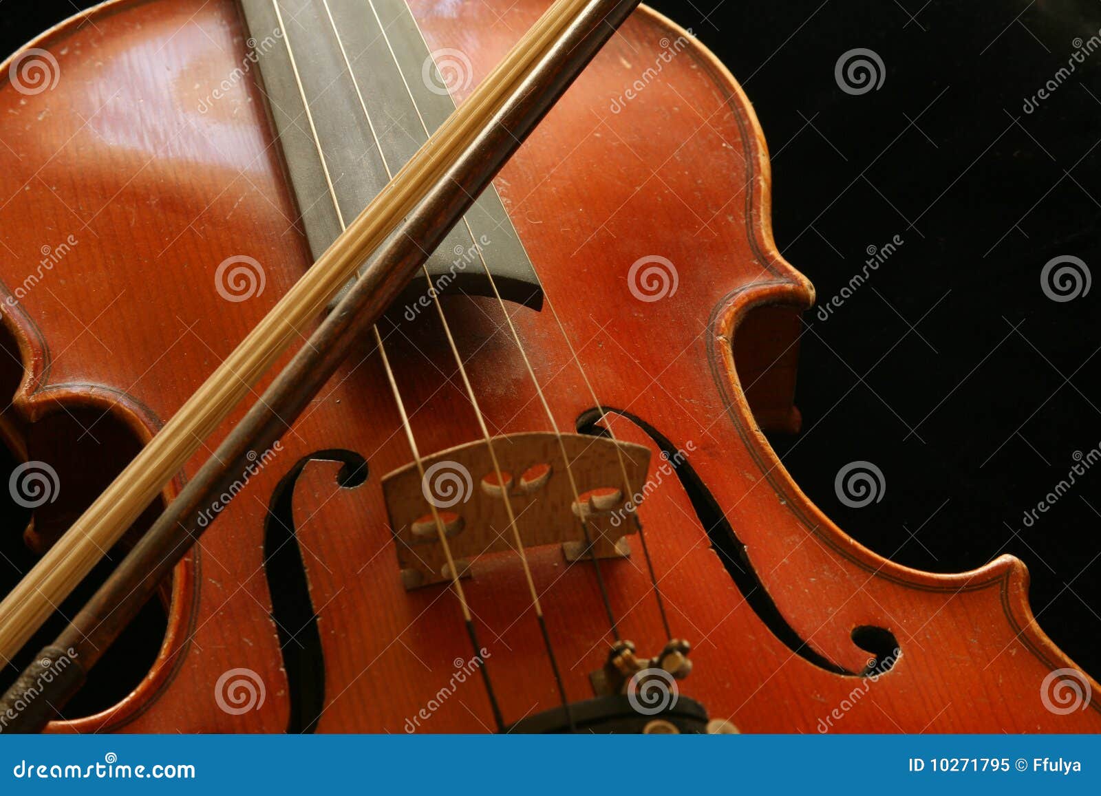 Old Violin stock image. Image of folk, bridge, retro - 10271795