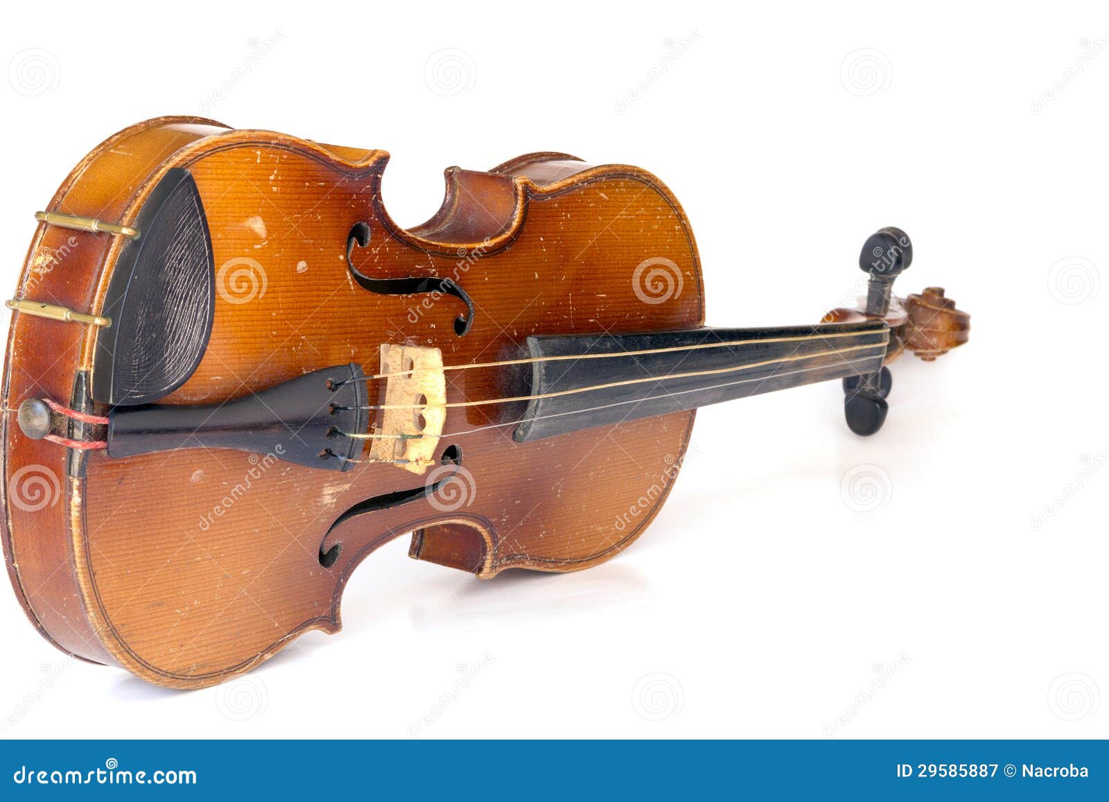 Old violin stock image. Image of wood, classic, string - 29585887
