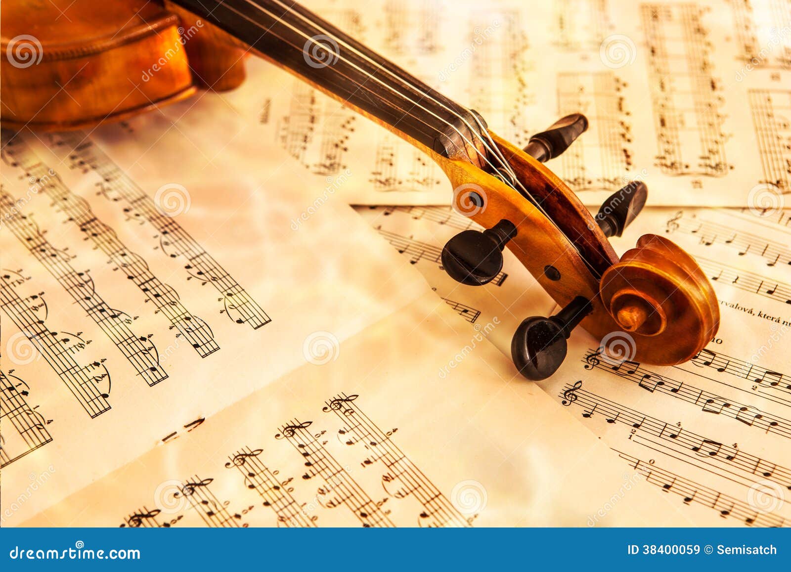 Violin Sheet Music Background