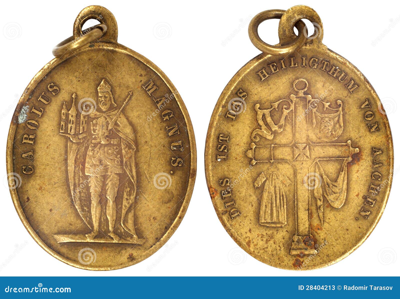 Old vitage medallion stock image. Image of bronze, artistic - 28404213