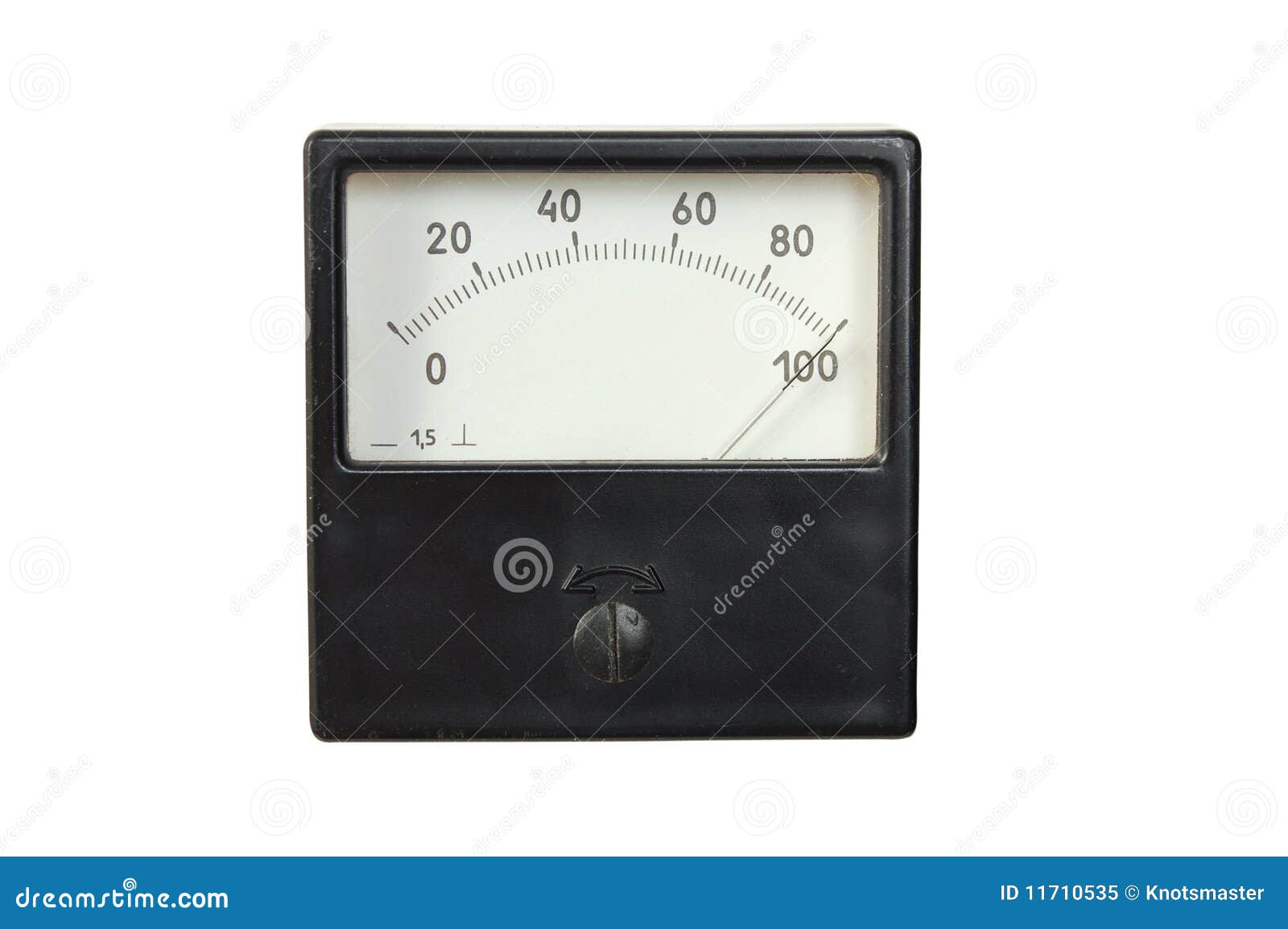 Old voltmeter stock image. Image of limit, electricity - 11710535