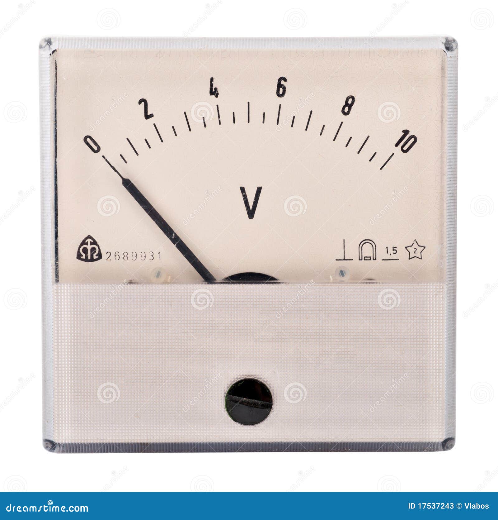 The old voltmeter stock image. Image of equipment, power - 17537243