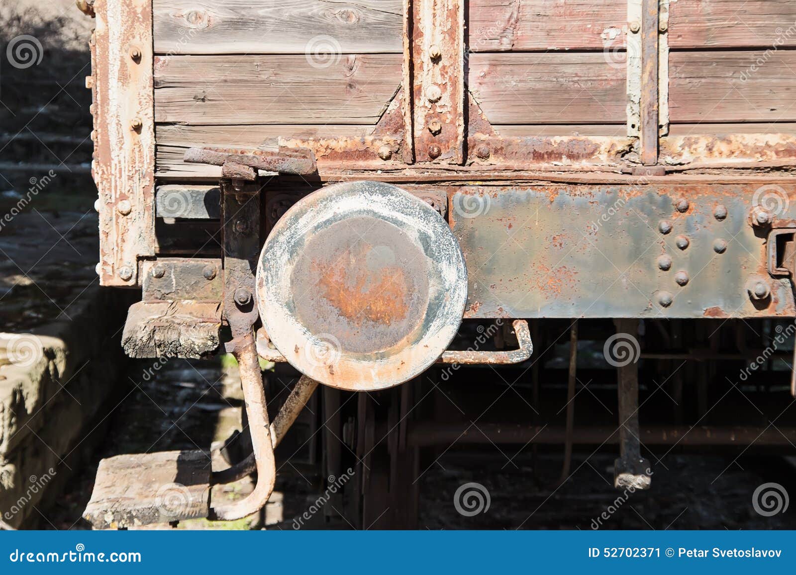 Old wagon buffer stock image. Image of buffer, train - 52702371