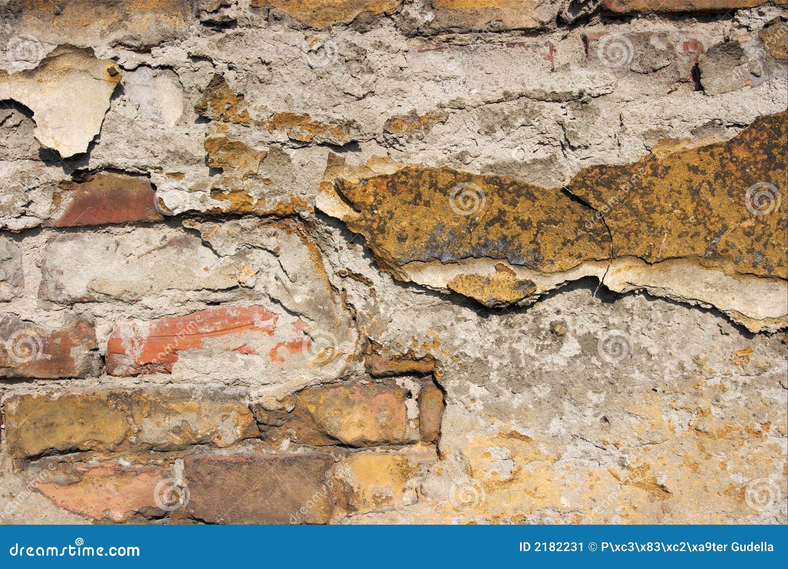 Old wall stock image. Image of building, closeup, danger - 2182231