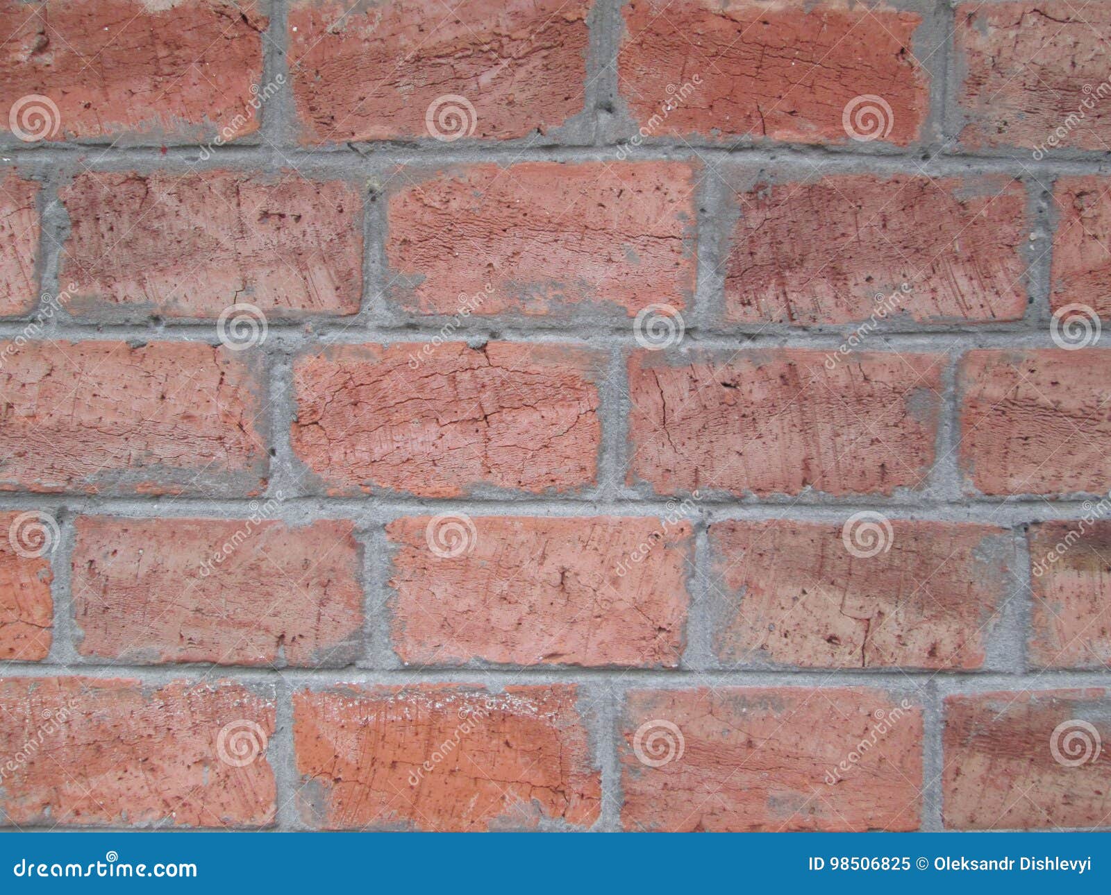 Old Wall of a Big Red Brick Stock Image - Image of surface ...