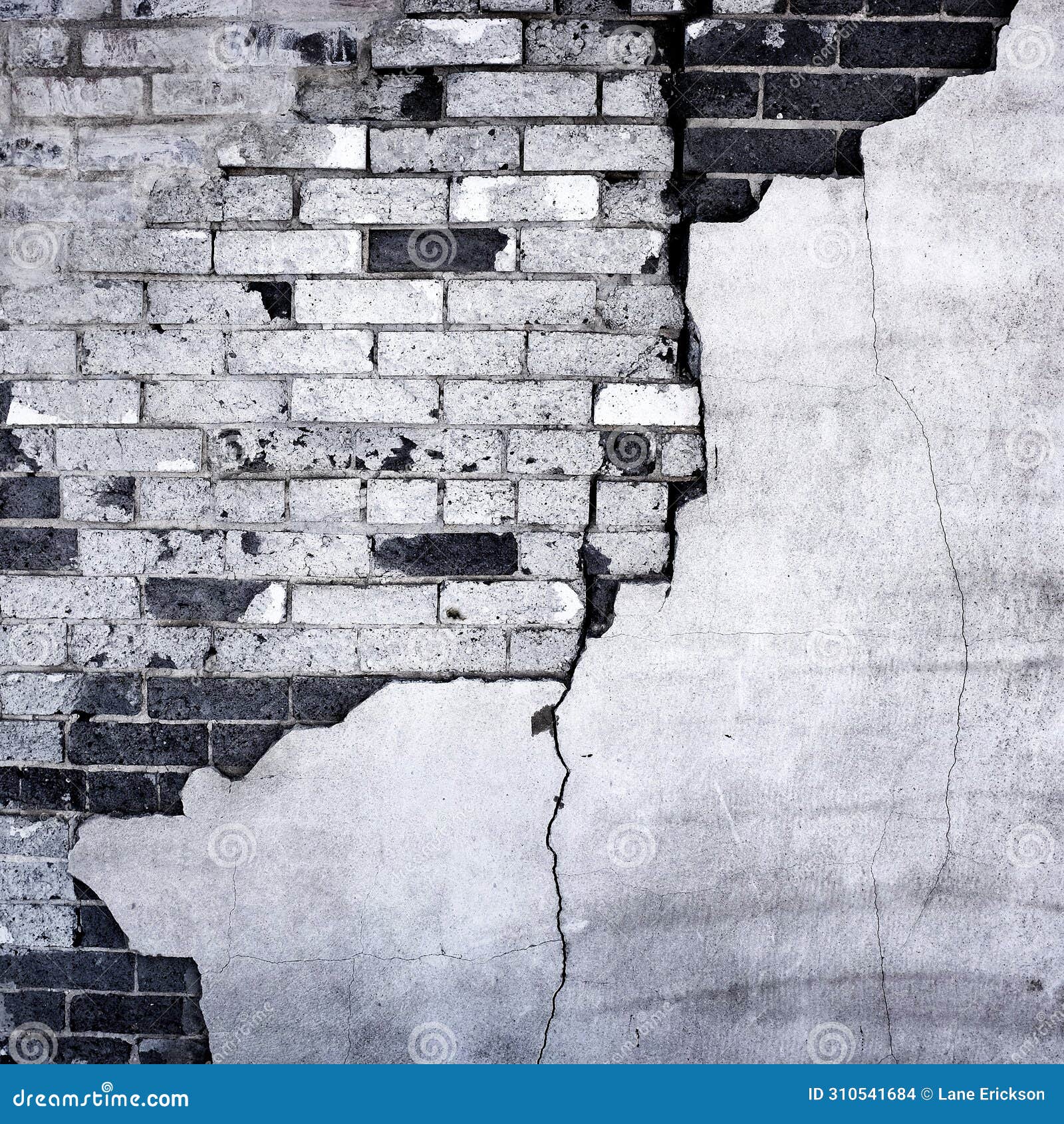 Old Wall with Bricks and Stucco Plaster Falling Apart Texture Stock ...