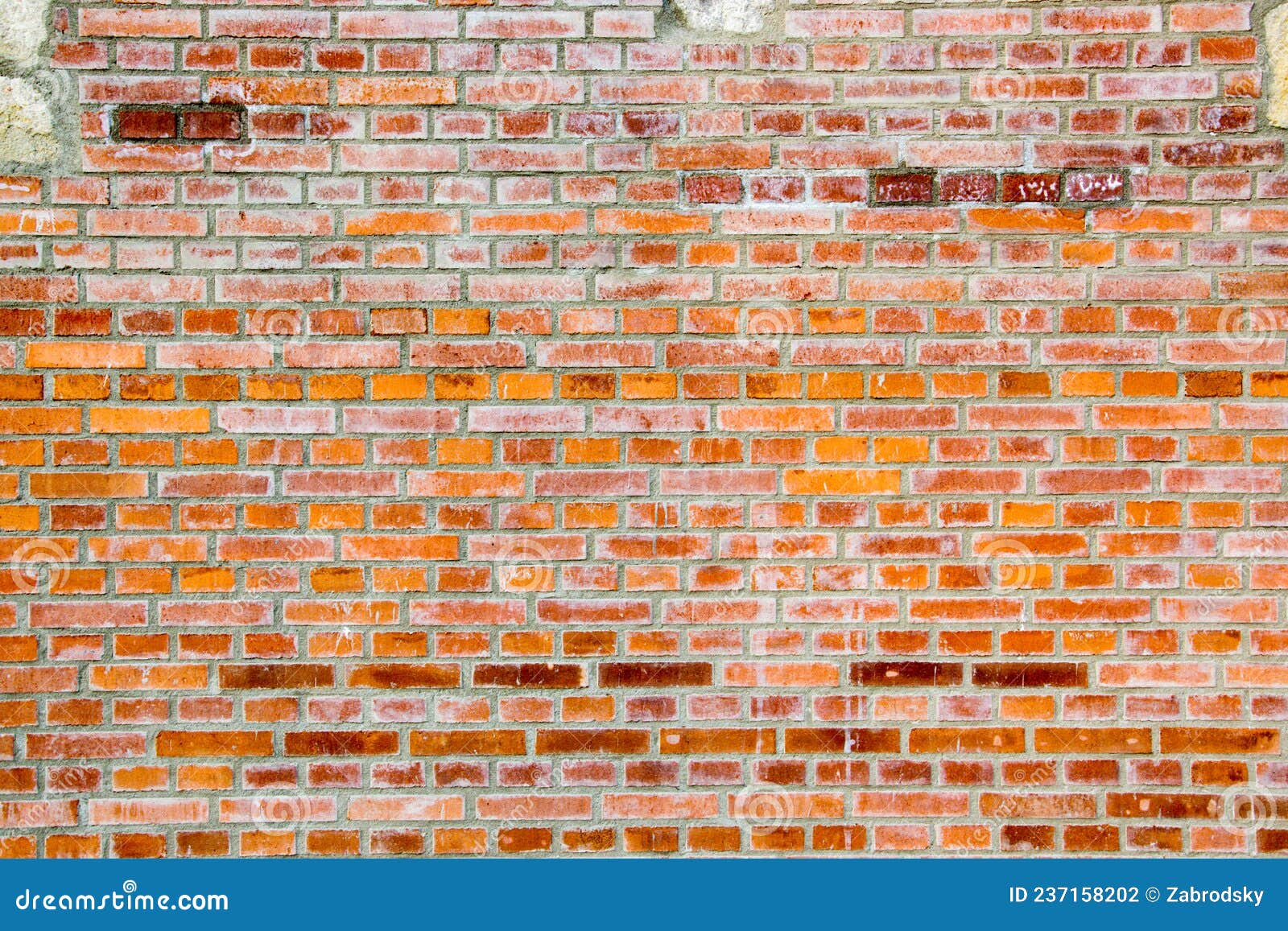 Old Wall Built of Red Bricks. Stock Photo - Image of cement, rustic ...
