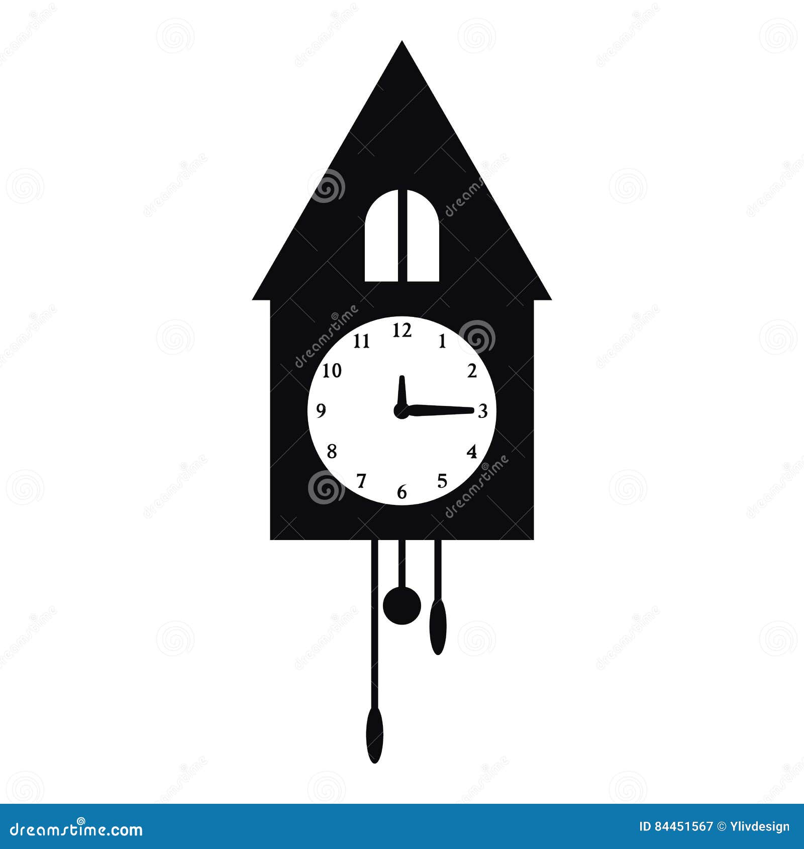 Old Wall Clock Icon, Simple Style Stock Vector - Illustration of speed ...