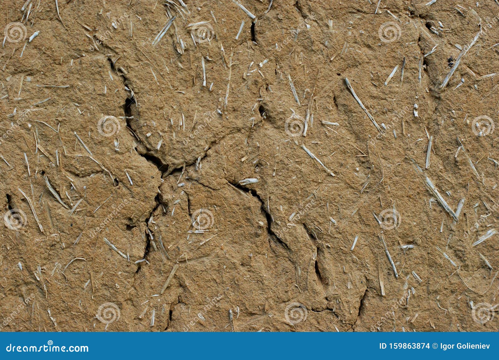 Old Wall of a Combination of Red Clay and Straw Stock Photo - Image of ...