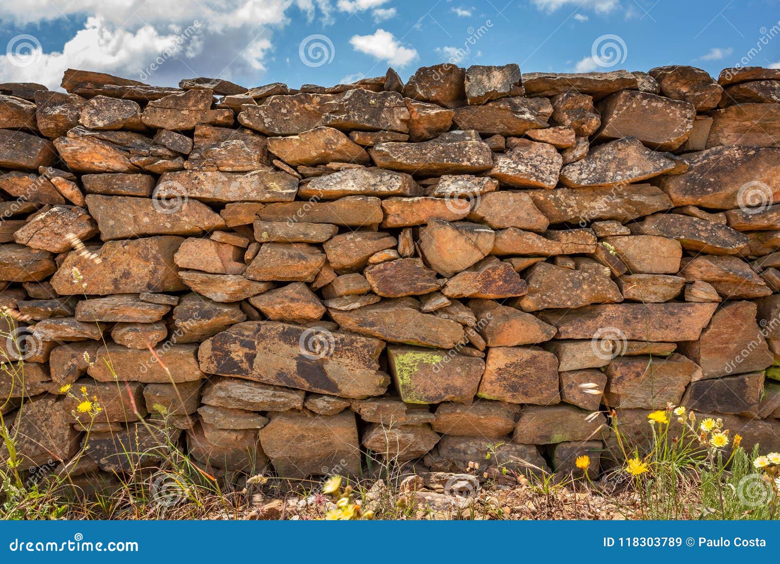 Old wall in country side stock image. Image of designers - 118303789