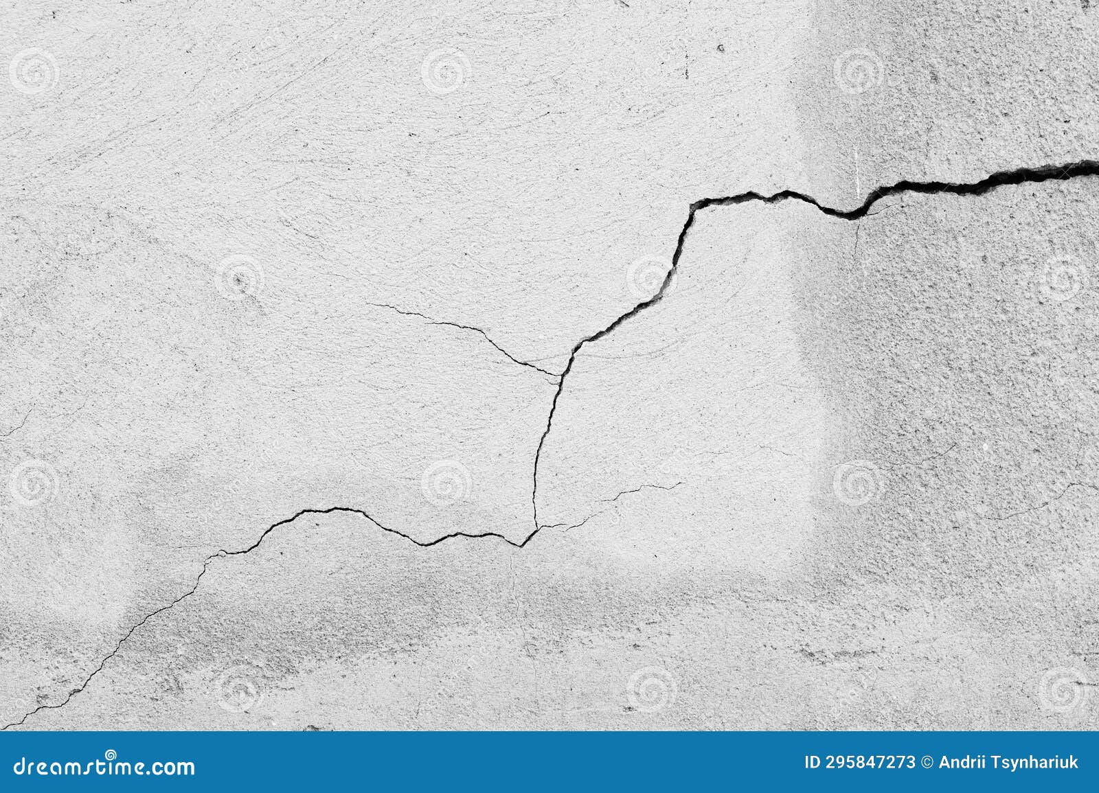 An Old Wall with a Cracked Texture is Decorated with Cement Mortar ...