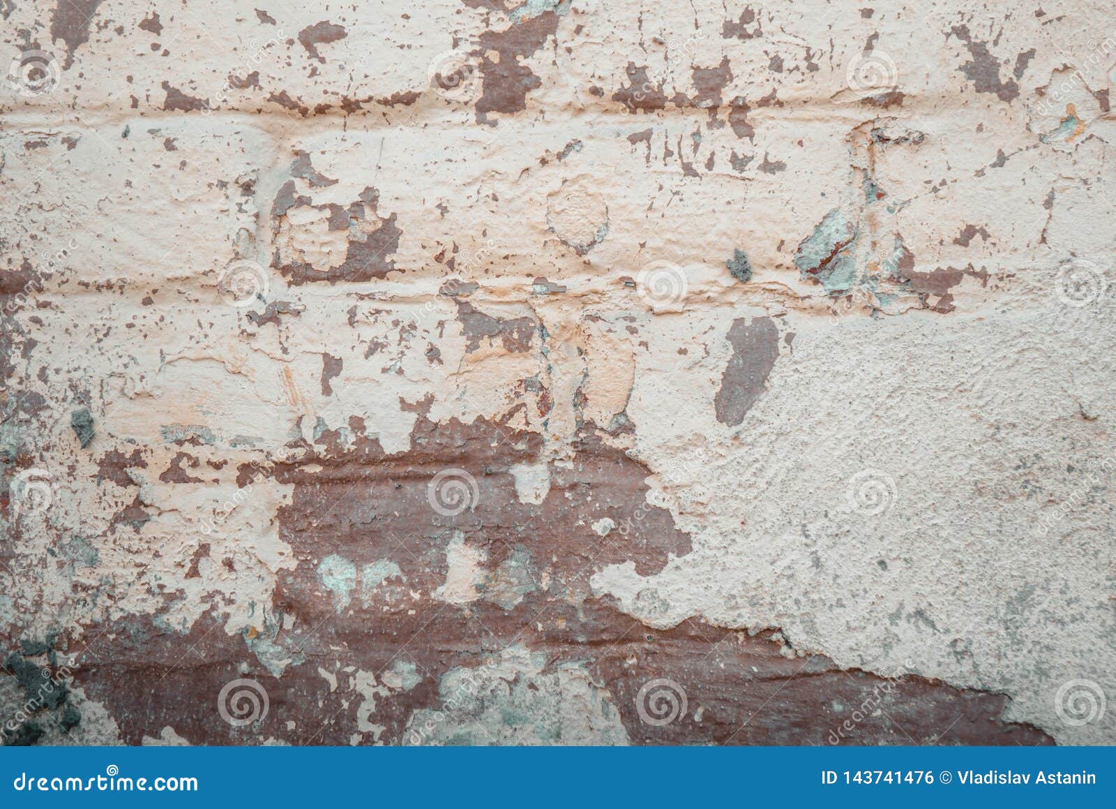 Old Wall with Crumbling Plaster Texture Background Stock Photo - Image ...