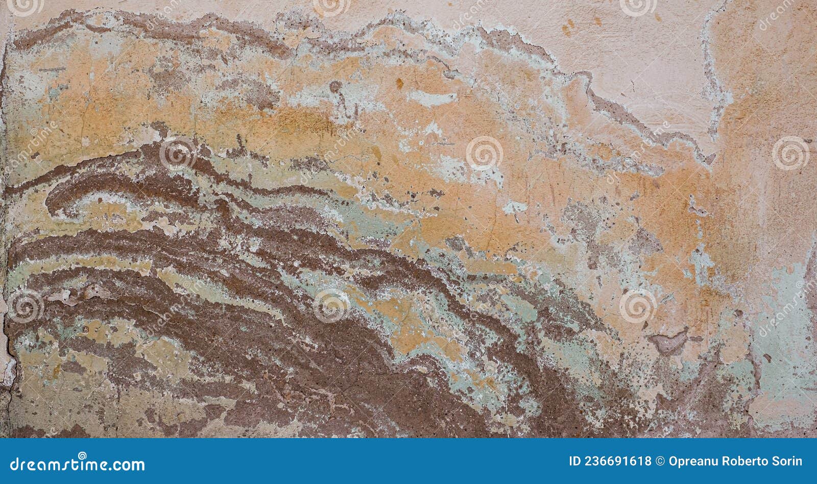 Old Wall with Discoloration Paint Stock Photo - Image of dirty, desk ...