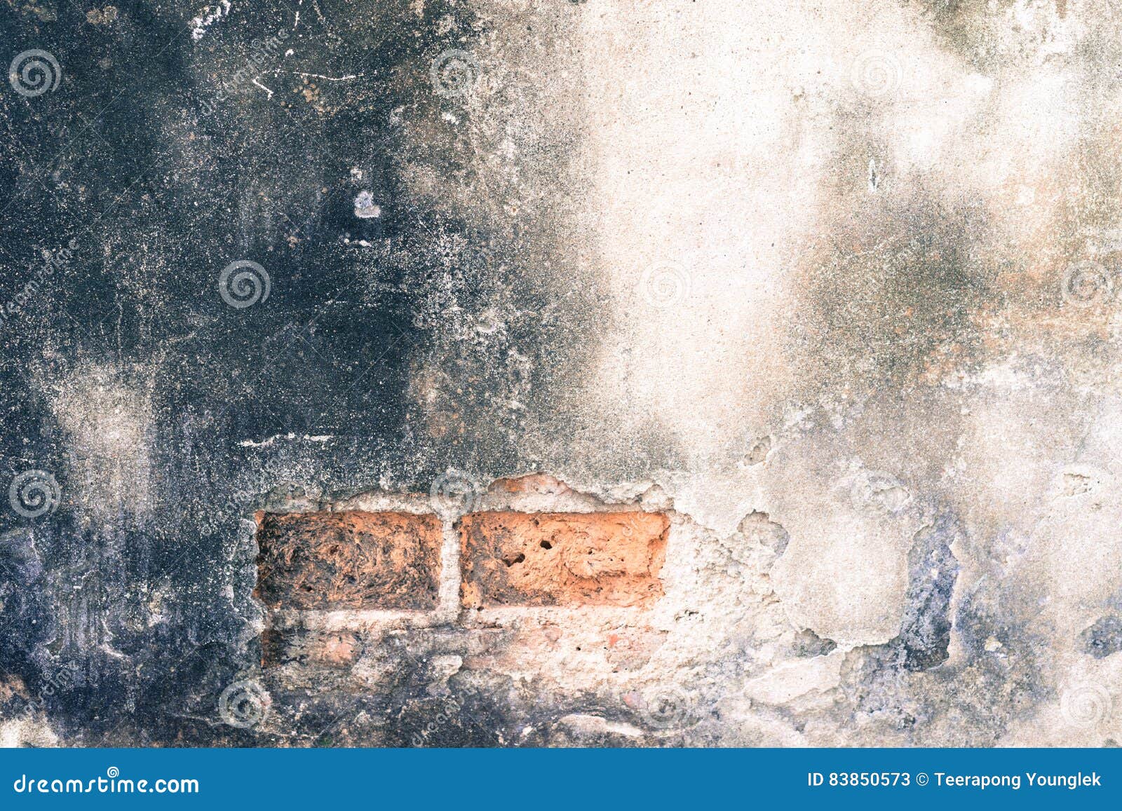 Old Wall Disintegrated Over Time. Stock Image - Image of textured, full ...
