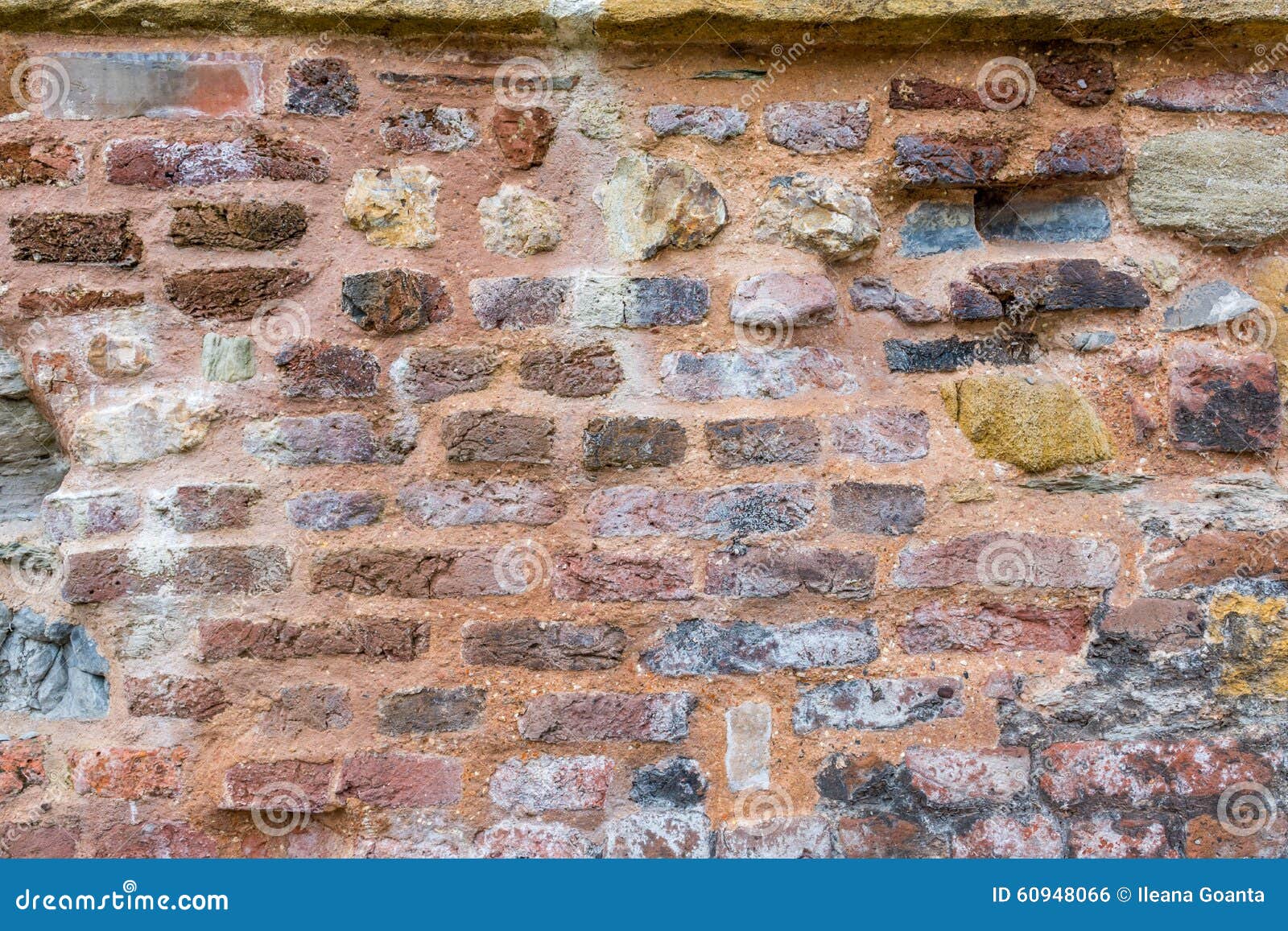 Old wall fragment stock photo. Image of construction - 60948066