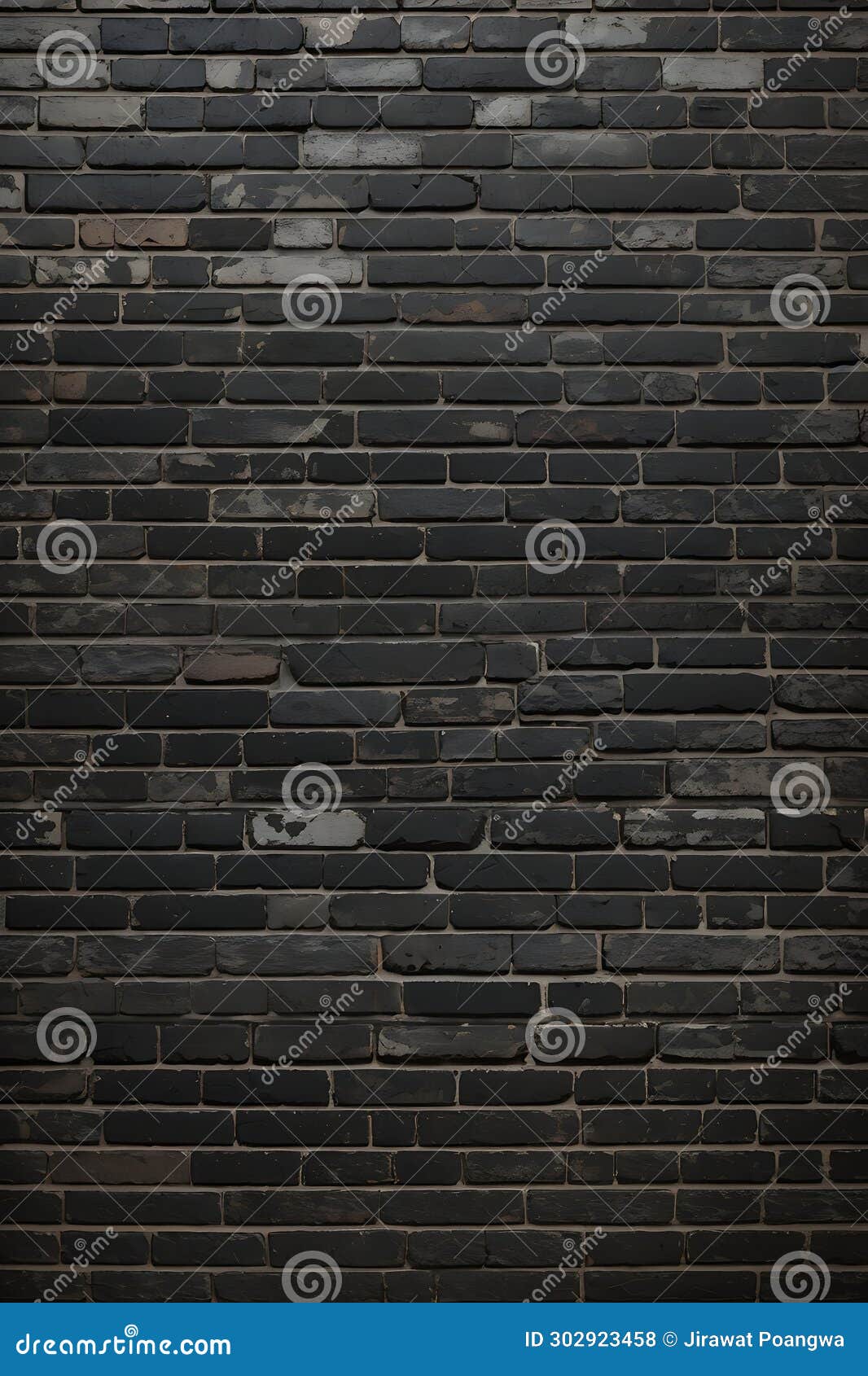 The Old Wall Has a Seamless Black Brick Pattern. Stock Illustration ...