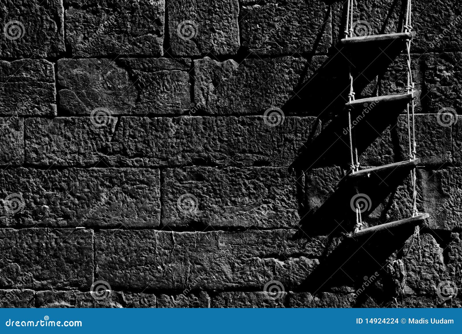 Ladder With Uneven Rungs Symbolic Of Inconsistent Job Hopping Royalty ...