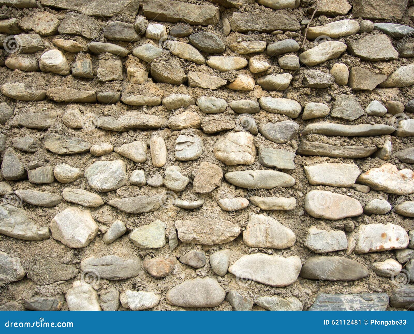 Old Wall Made by Gray River Stone Stock Image - Image of nature ...