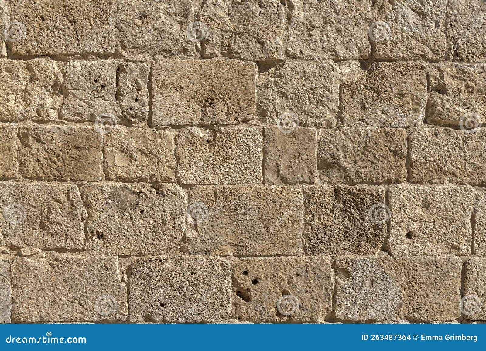 Old Wall Made of the Jerusalem Stone. Israel Stock Photo - Image of ...