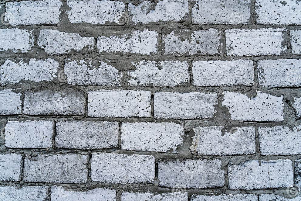Old Wall Made of Light Brick and Mortar - Pattern Stock Photo - Image ...