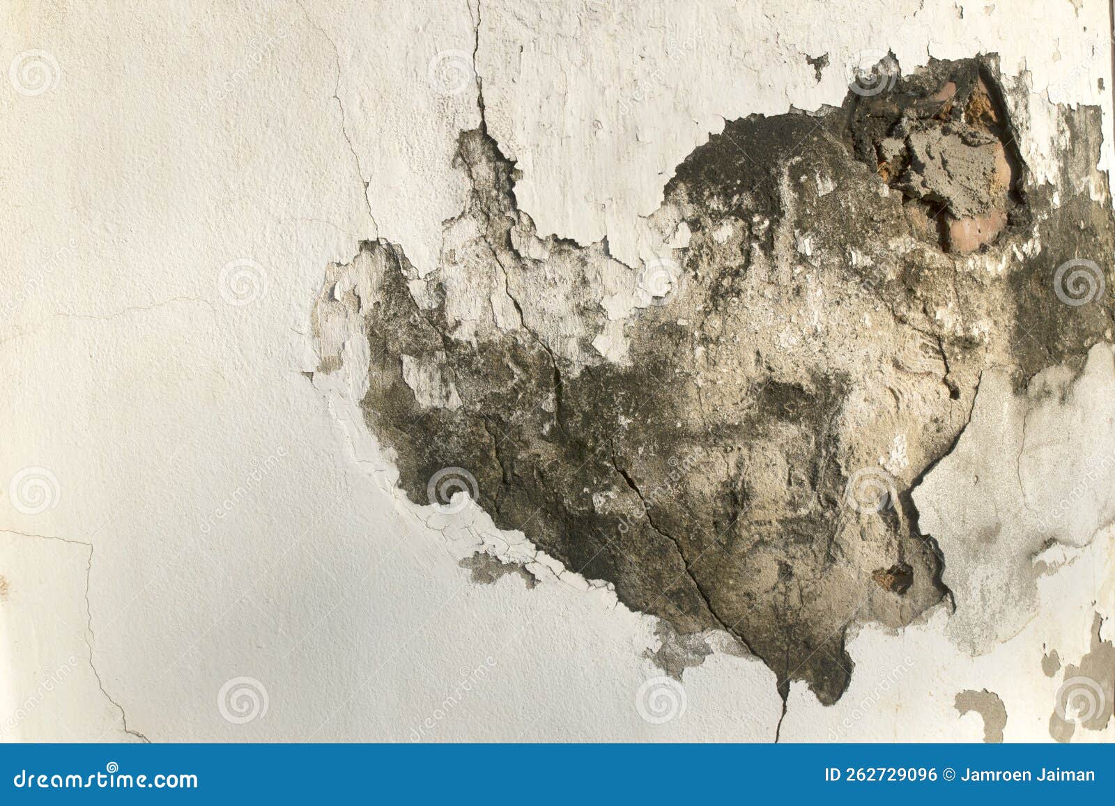 An Old Wall that is Naturally Decayed and Broken Stock Photo - Image of ...