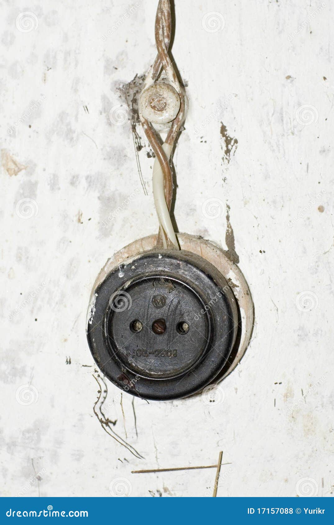 Old wall outlet stock photo. Image of socket, electricity - 17157088