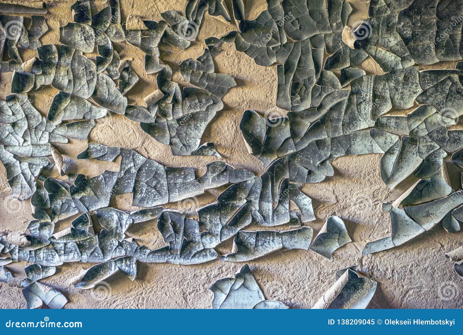 Old Wall with a Peeling Paint Stock Image - Image of surface, effect ...