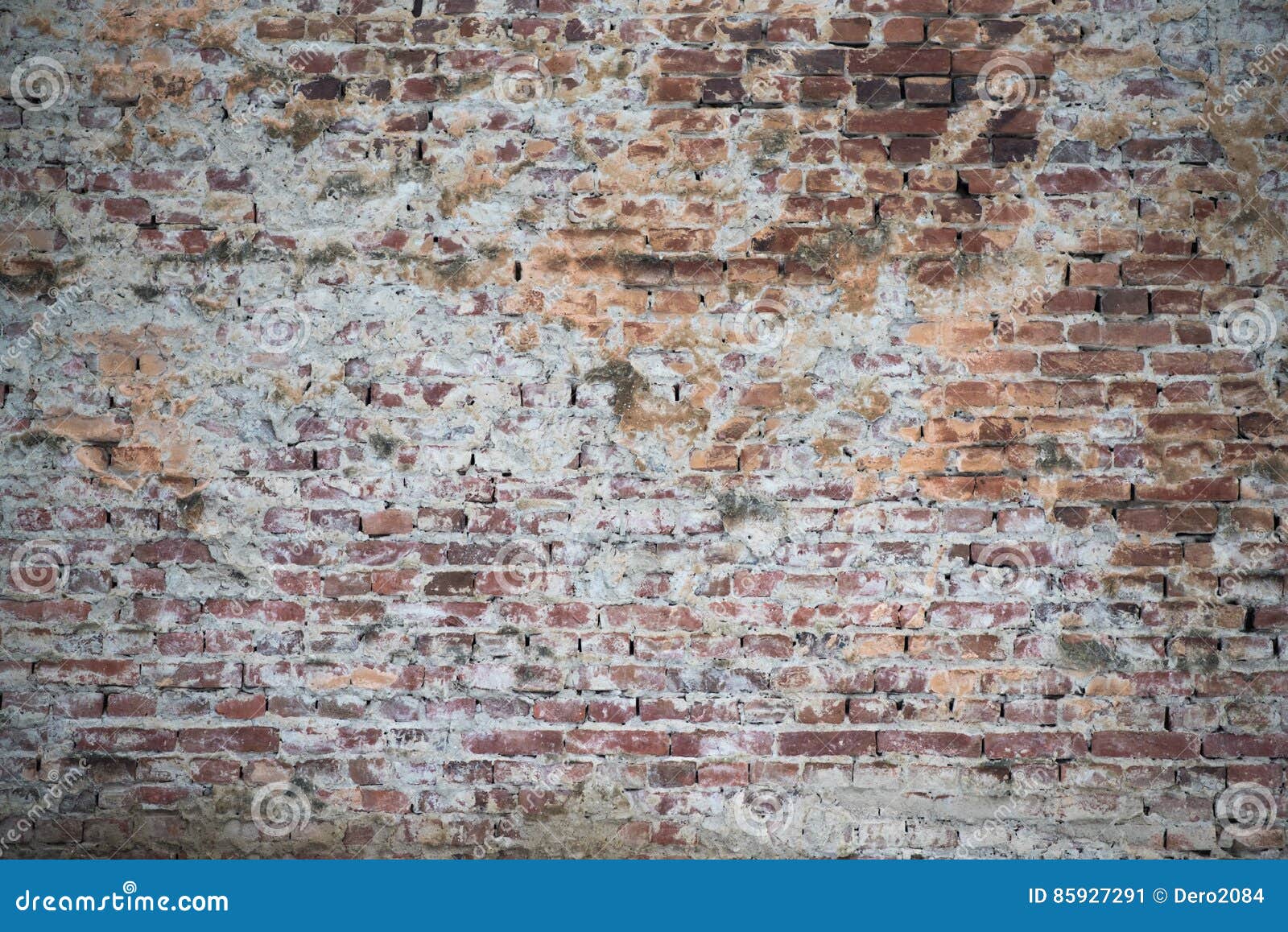 Old Wall of Red Bricks. Wallpaper of Ordinary Building Wall Texture ...