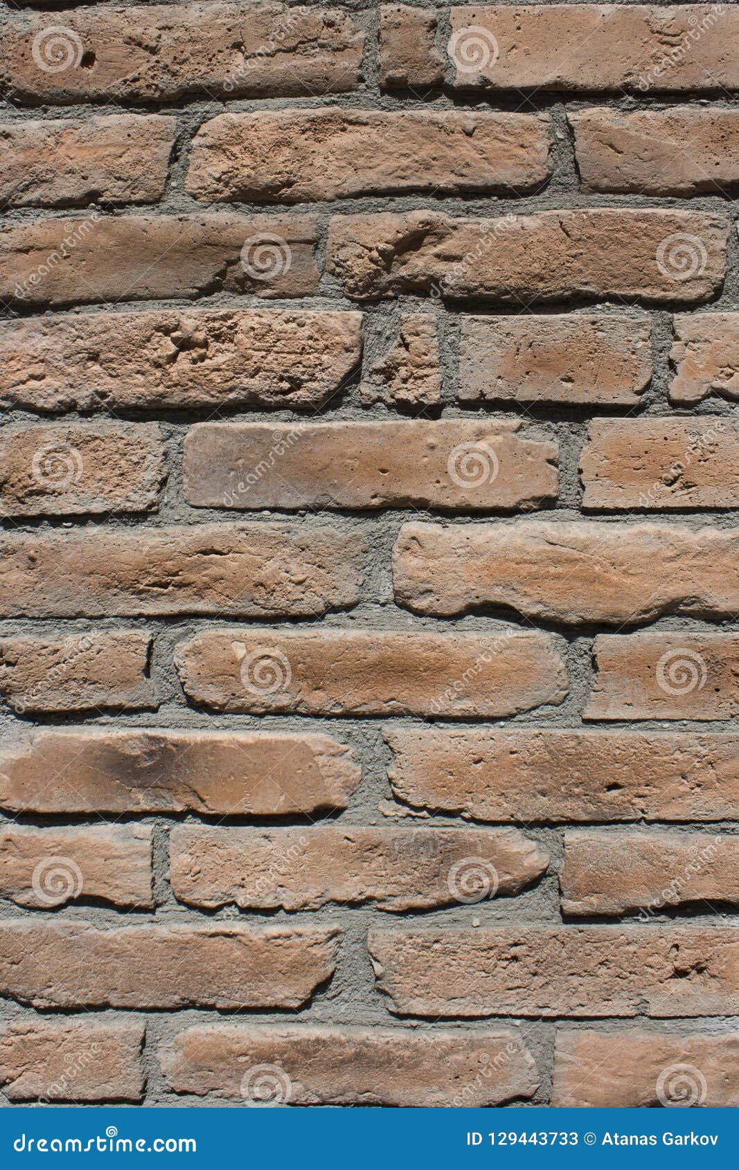 Old Wall Reddish Bricks Plates Vertical Texture. Stock Image - Image of ...
