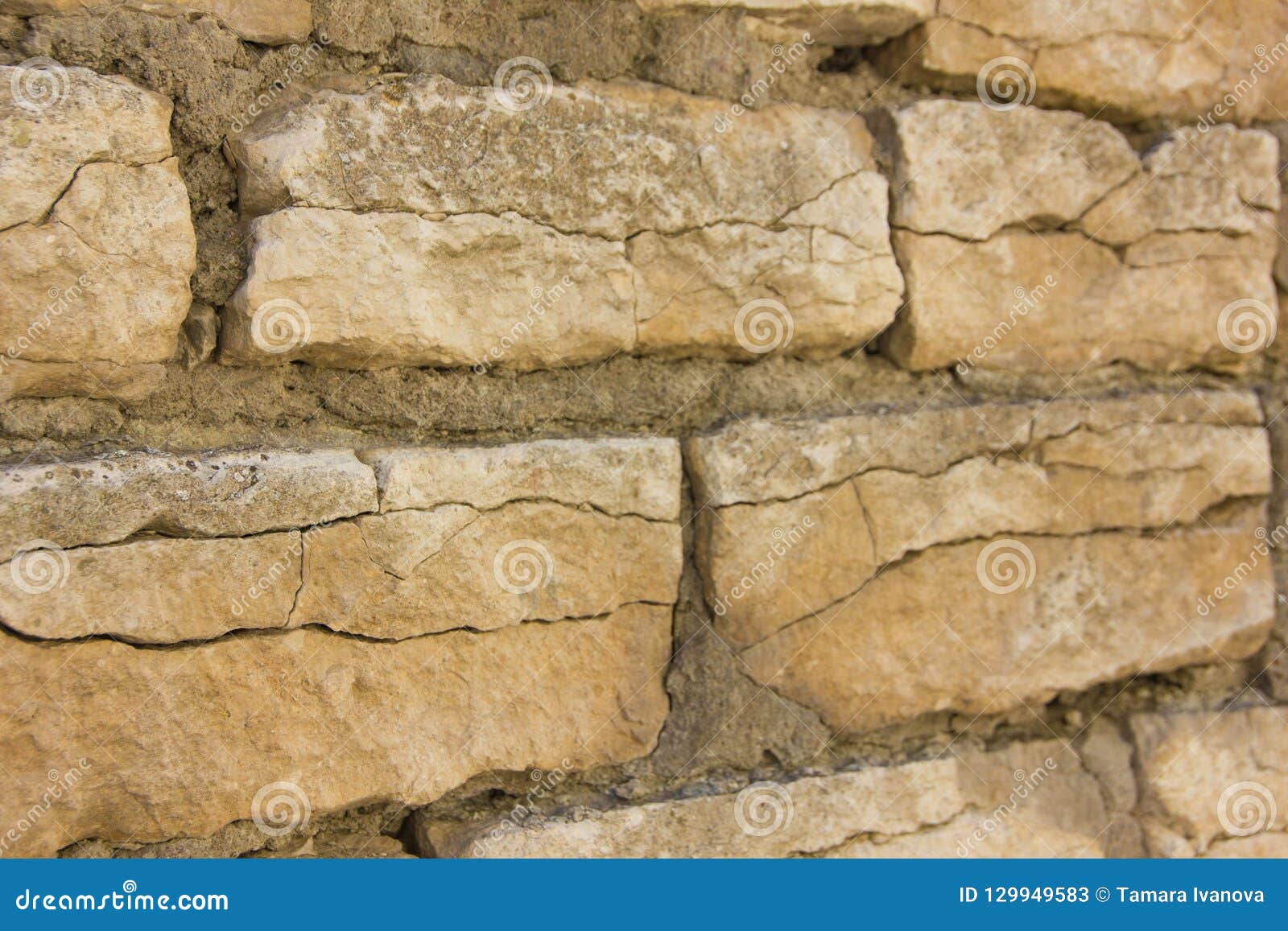 Old Wall of Rubble Masonry. Rubble Stone Stock Image - Image of aged ...