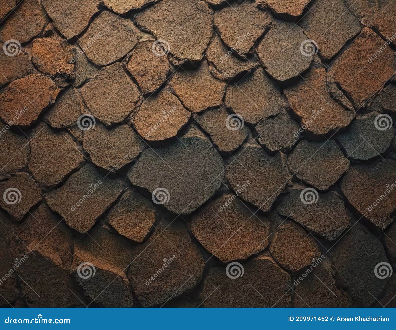 An Old Wall of Sandstone Flakes. Stock Illustration - Illustration of ...