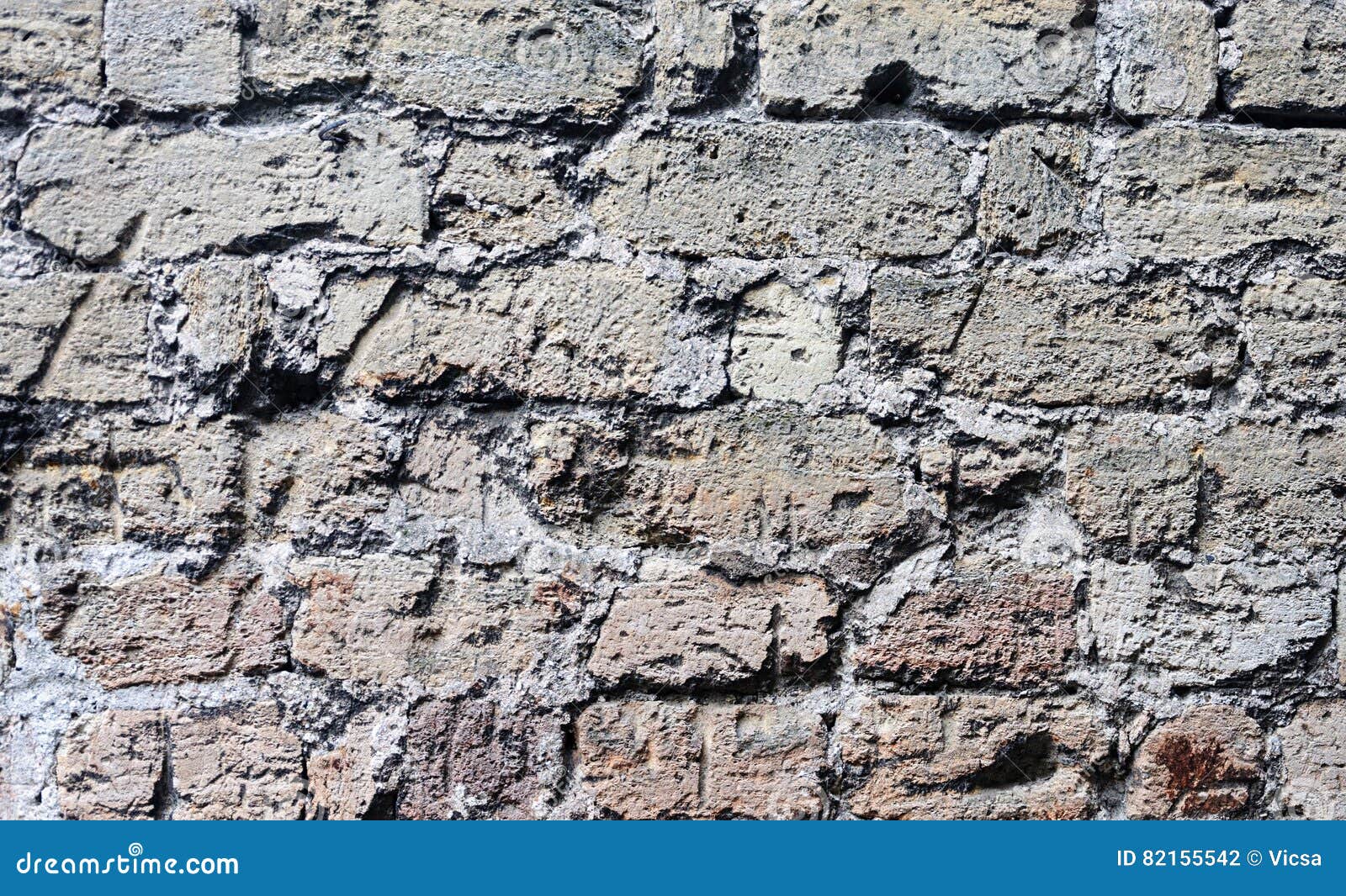 Old Wall of Scratched Bricks Stock Photo - Image of uneven, built: 82155542