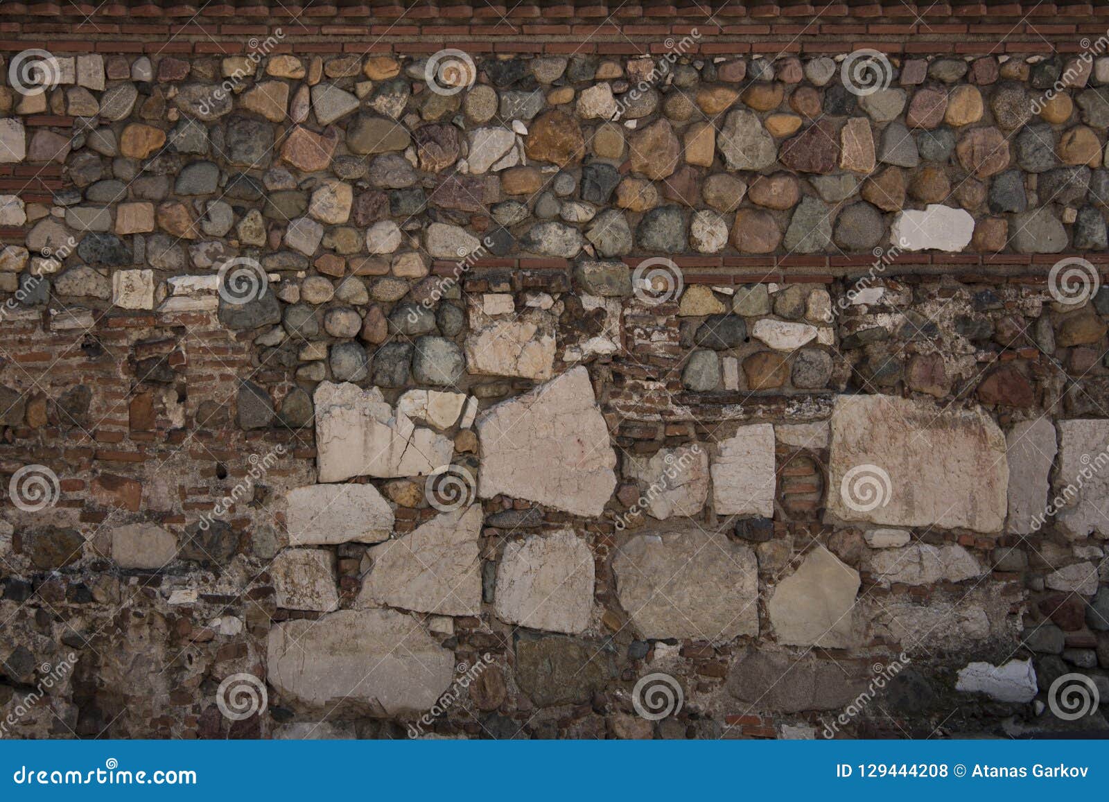 Old Wall with Stone Blocks Texture Outside. Stock Photo - Image of ...