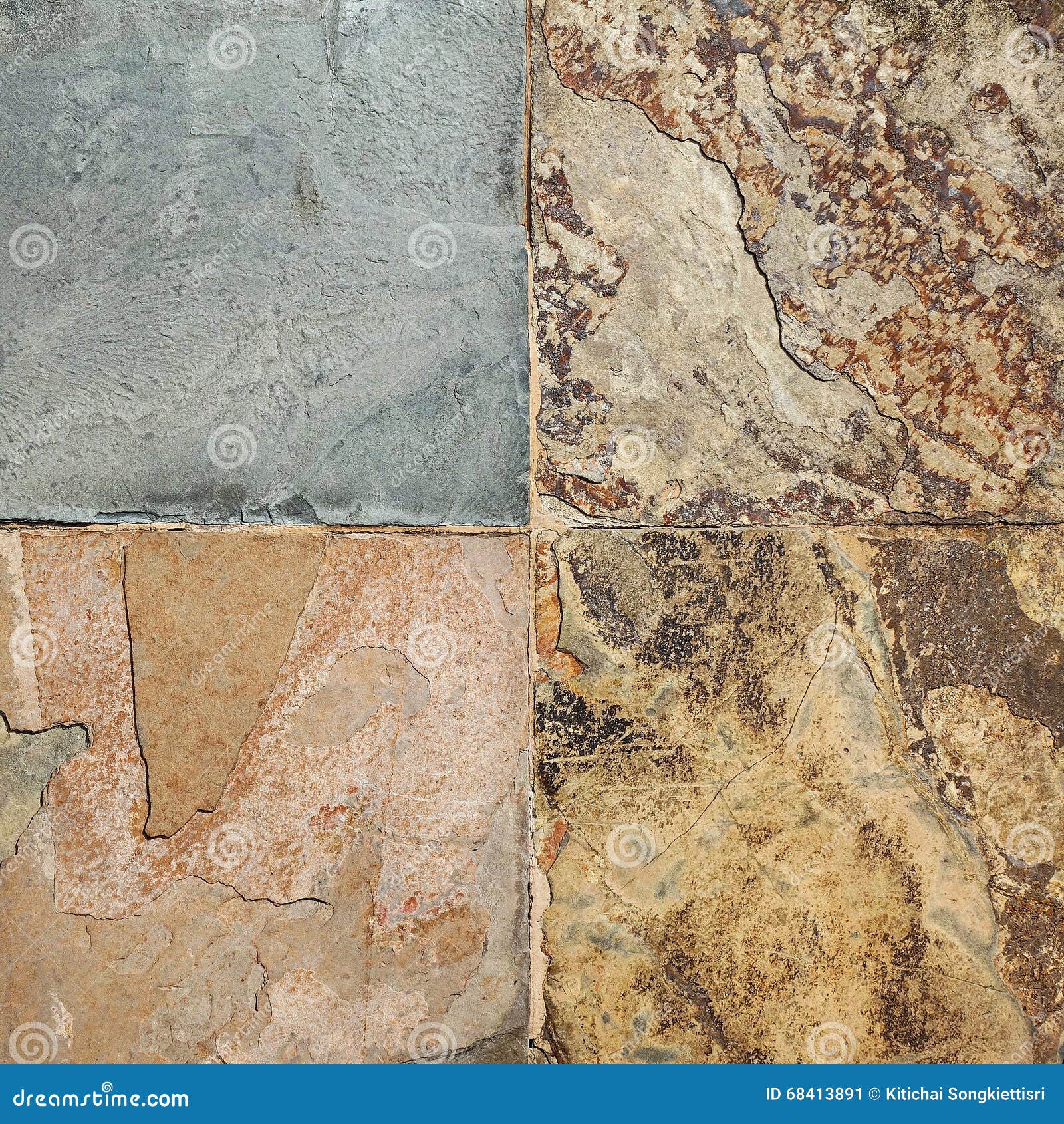 Old Wall Stone Cladding Tiles Patterns Handcraft from Thailand Public ...