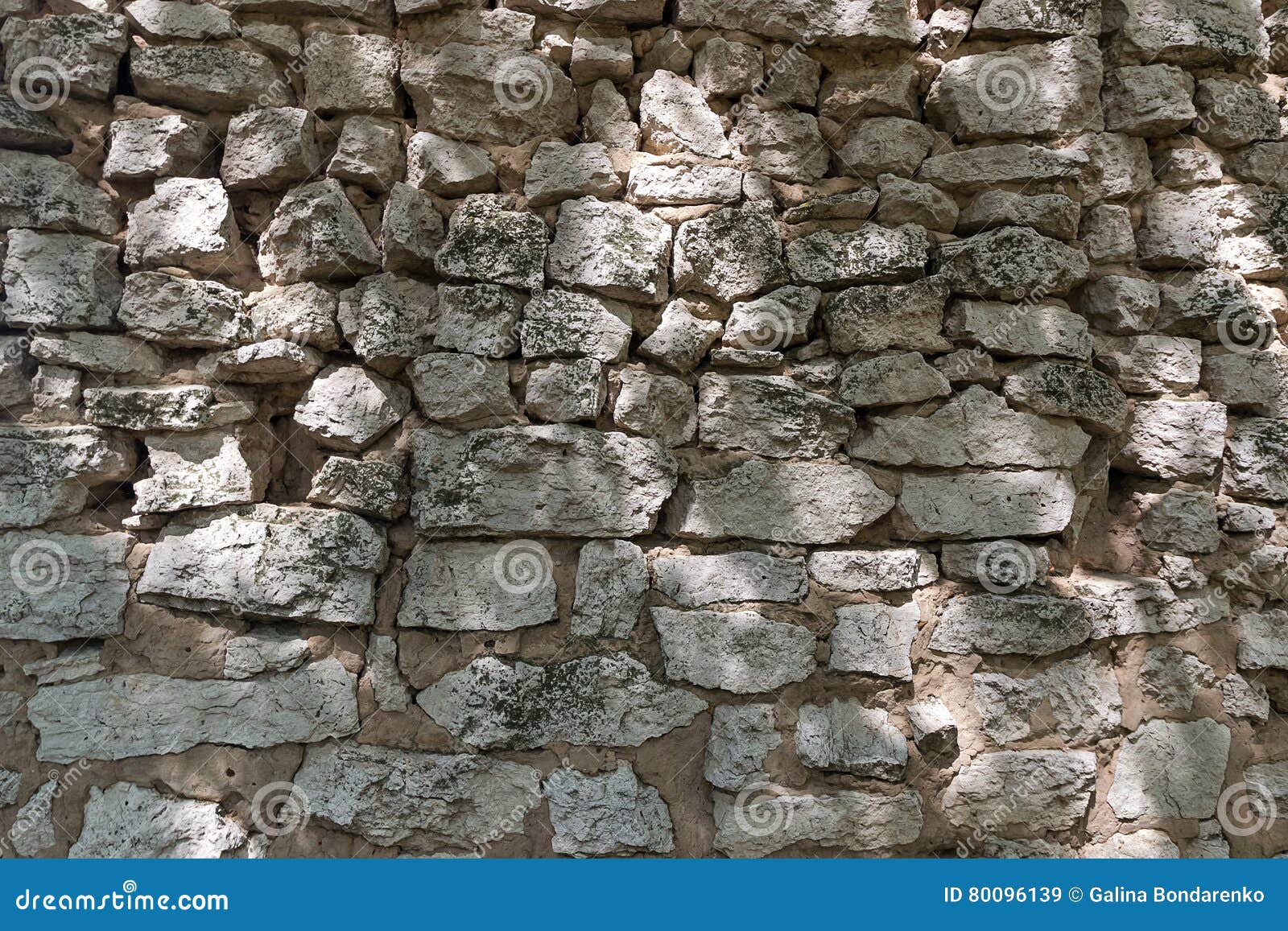 The Old Wall of Stones and Clay Stock Image - Image of stone ...