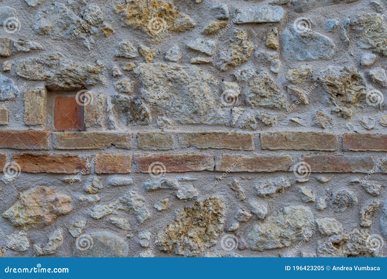 Old Wall Texture Made of Stones, Bricks and Concrete. Old House and ...