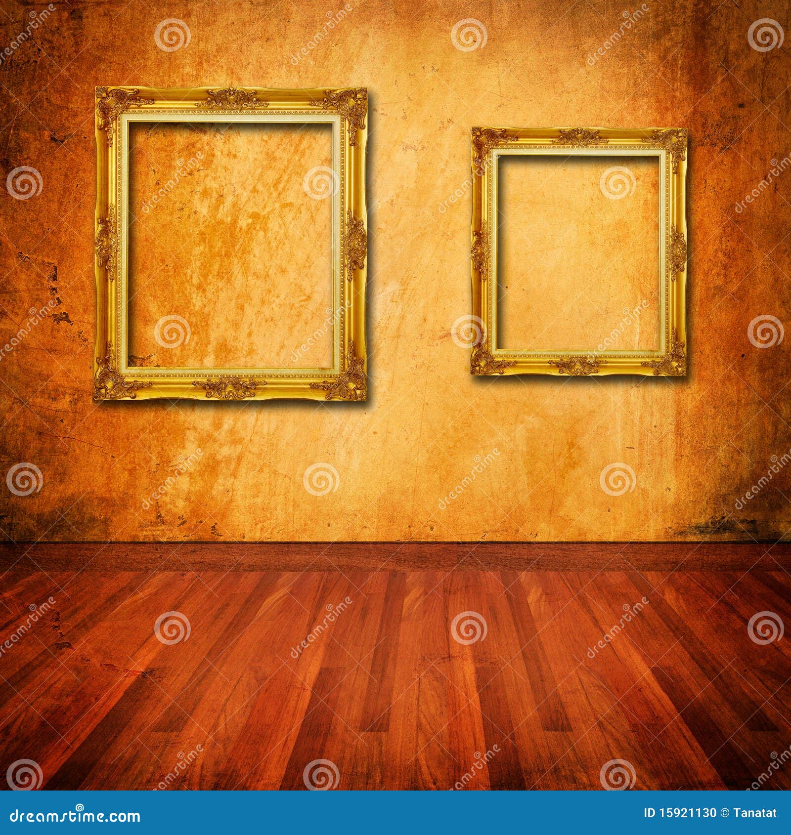 Old Wall with Vintage Frame Stock Photo - Image of effects, rough: 15921130