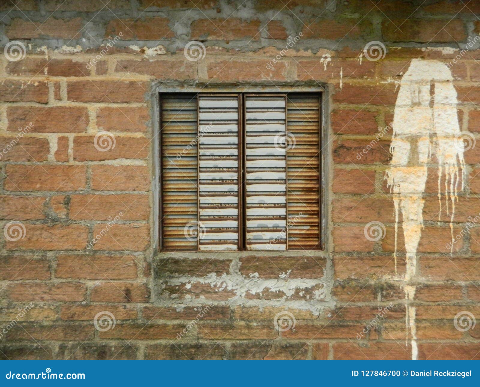 Old wall with window stock photo. Image of retro, architecture - 127846700