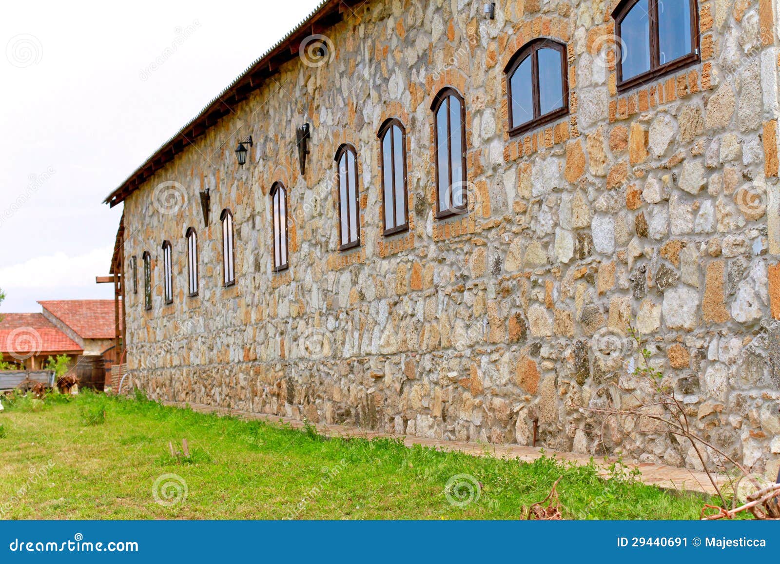 Old wall with windows stock image. Image of fixed, natural - 29440691