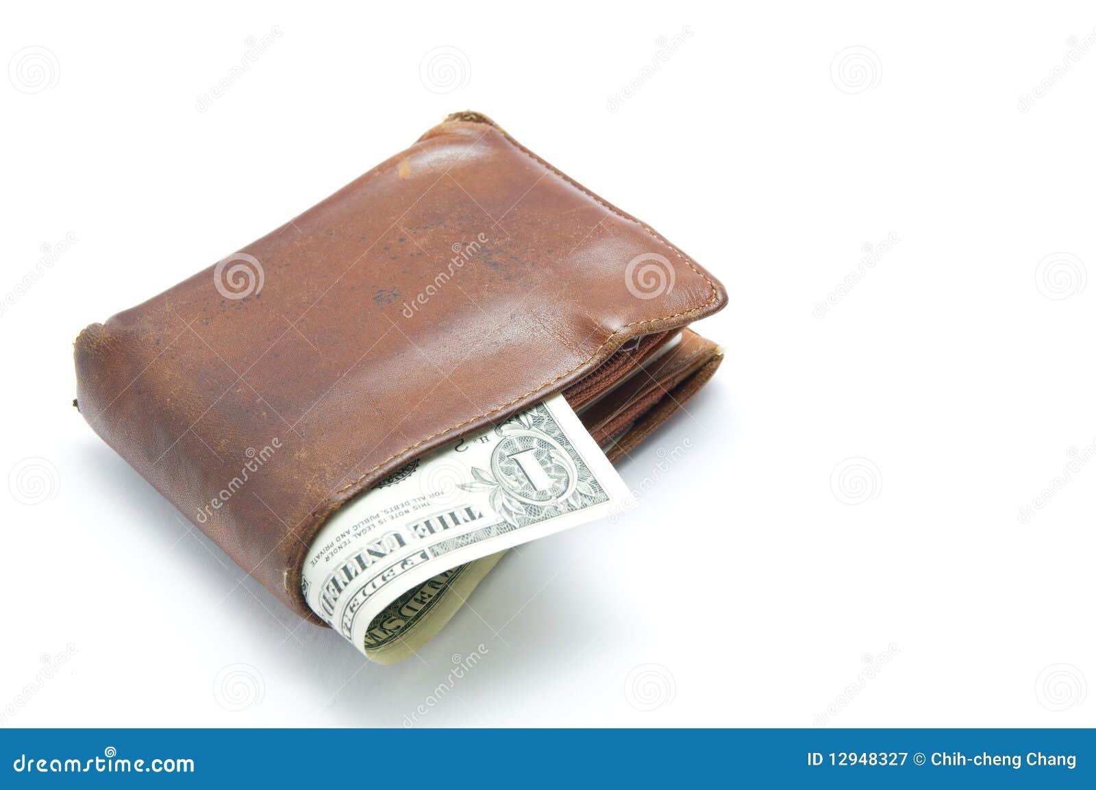 The old wallet stock image. Image of used, brown, danger - 12948327