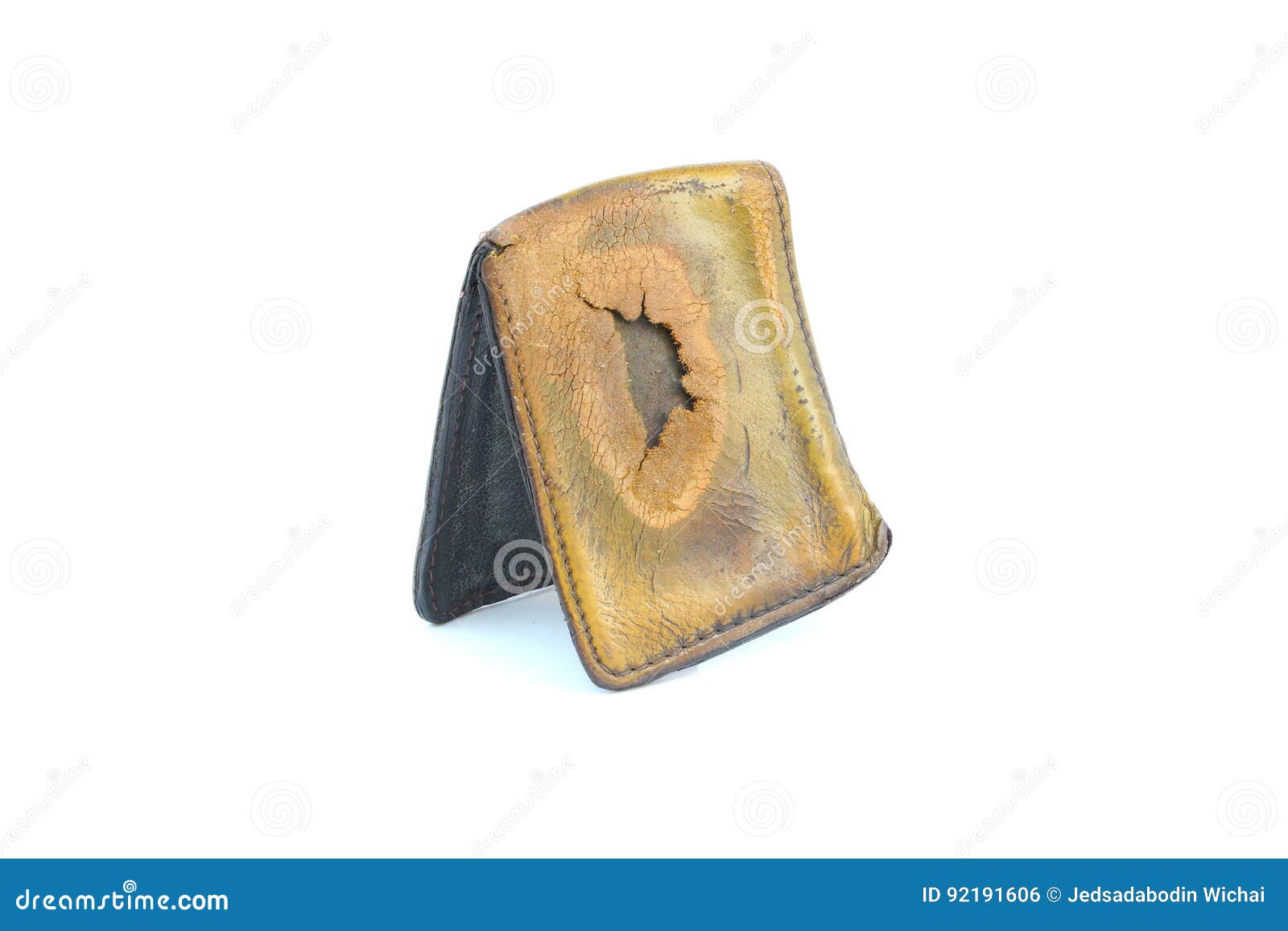 Old wallet on isolated stock photo. Image of isolated - 92191606