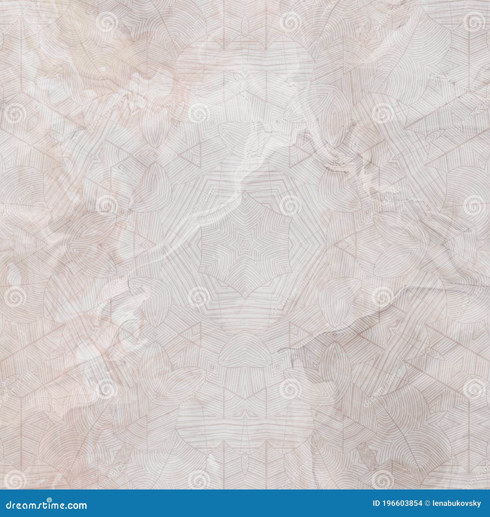 Old Wallpaper with a Geometric Pattern. Destroyed Surface. Stock ...