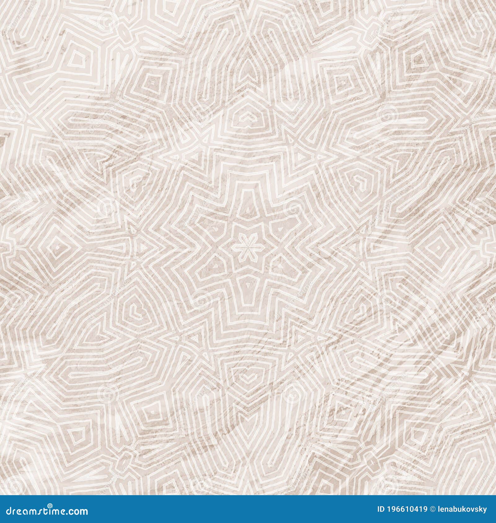 Old Wallpaper with a Geometric Pattern. Destroyed Surface. Stock ...