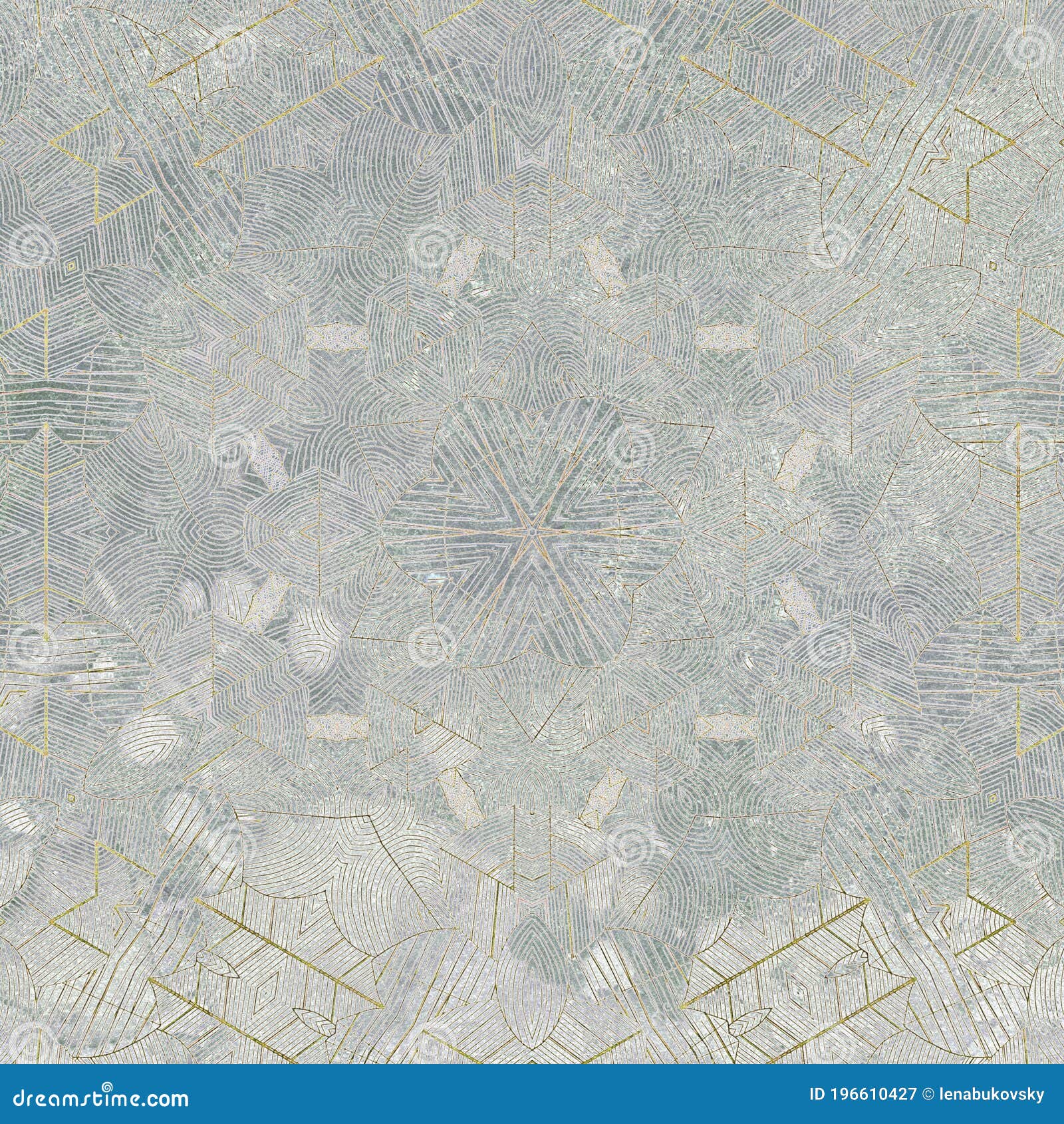 Old Wallpaper with a Geometric Pattern. Destroyed Surface. Stock ...